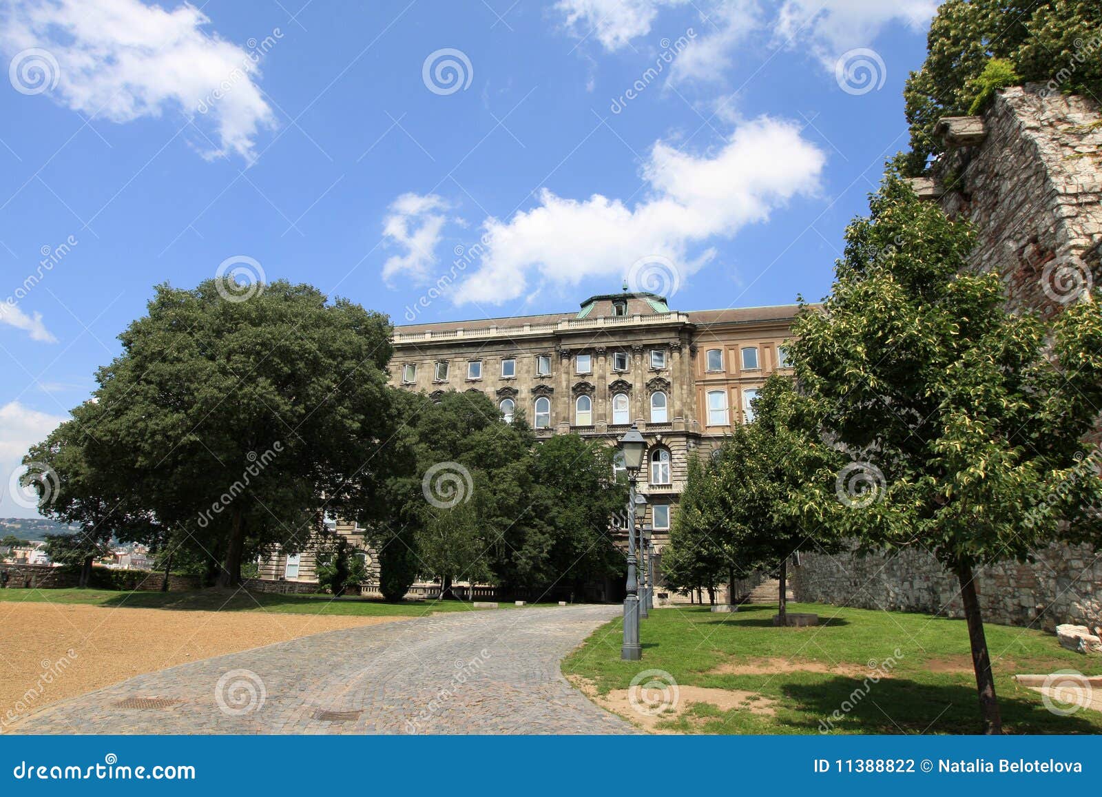 Backyard of the Royal Palace Stock Photo - Image of castle, attraction ...