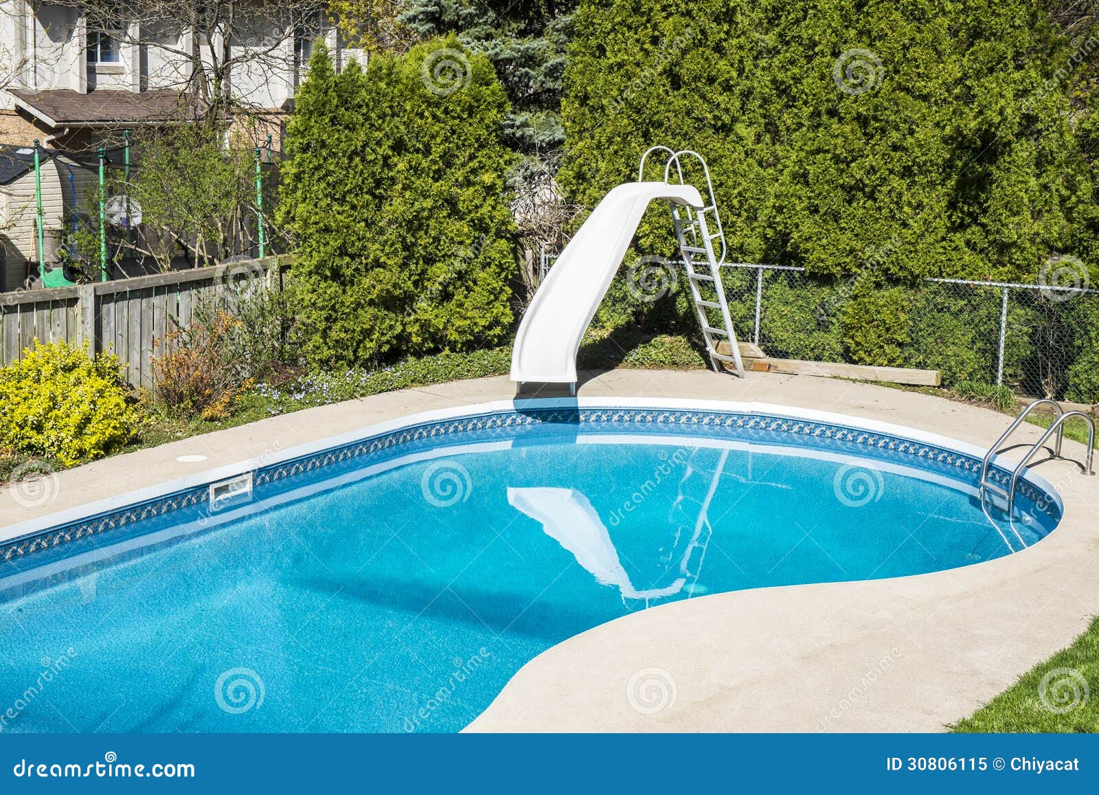Backyard Swimming Pool #2 stock image. Image of pool - 30806115