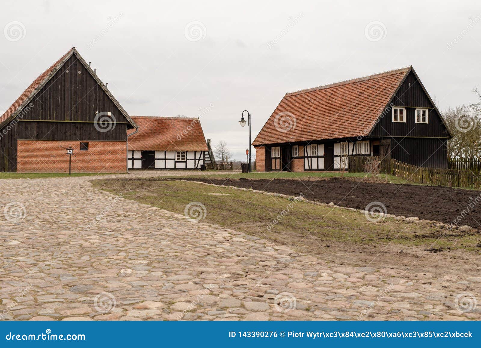 A Backyard of a Traditional Farm. the Old Method of Construction in the ...