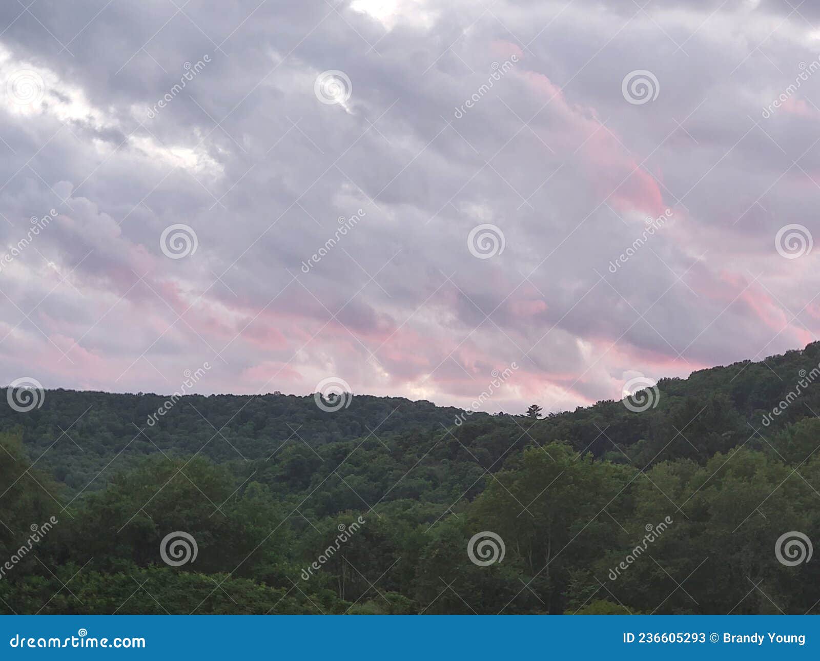 Backyard view sunset skies stock image. Image of landscape - 236605293