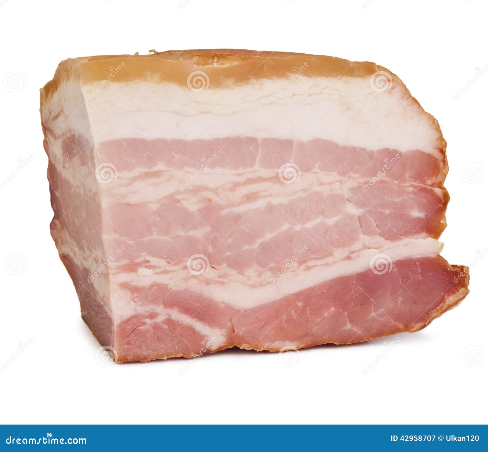 Bacon stock afbeelding. Image of vlees, voedsel, geïsoleerd - 42958707