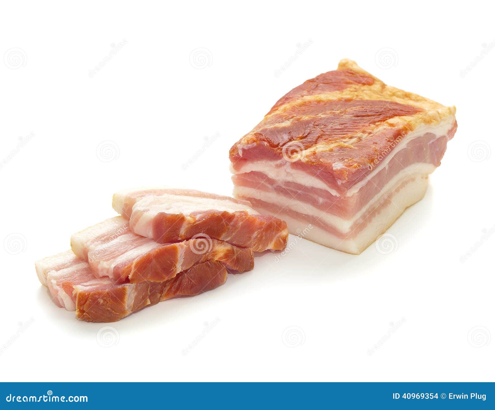 Bacon Big and Sliced stock photo. Image of greens, gourmet - 40969354