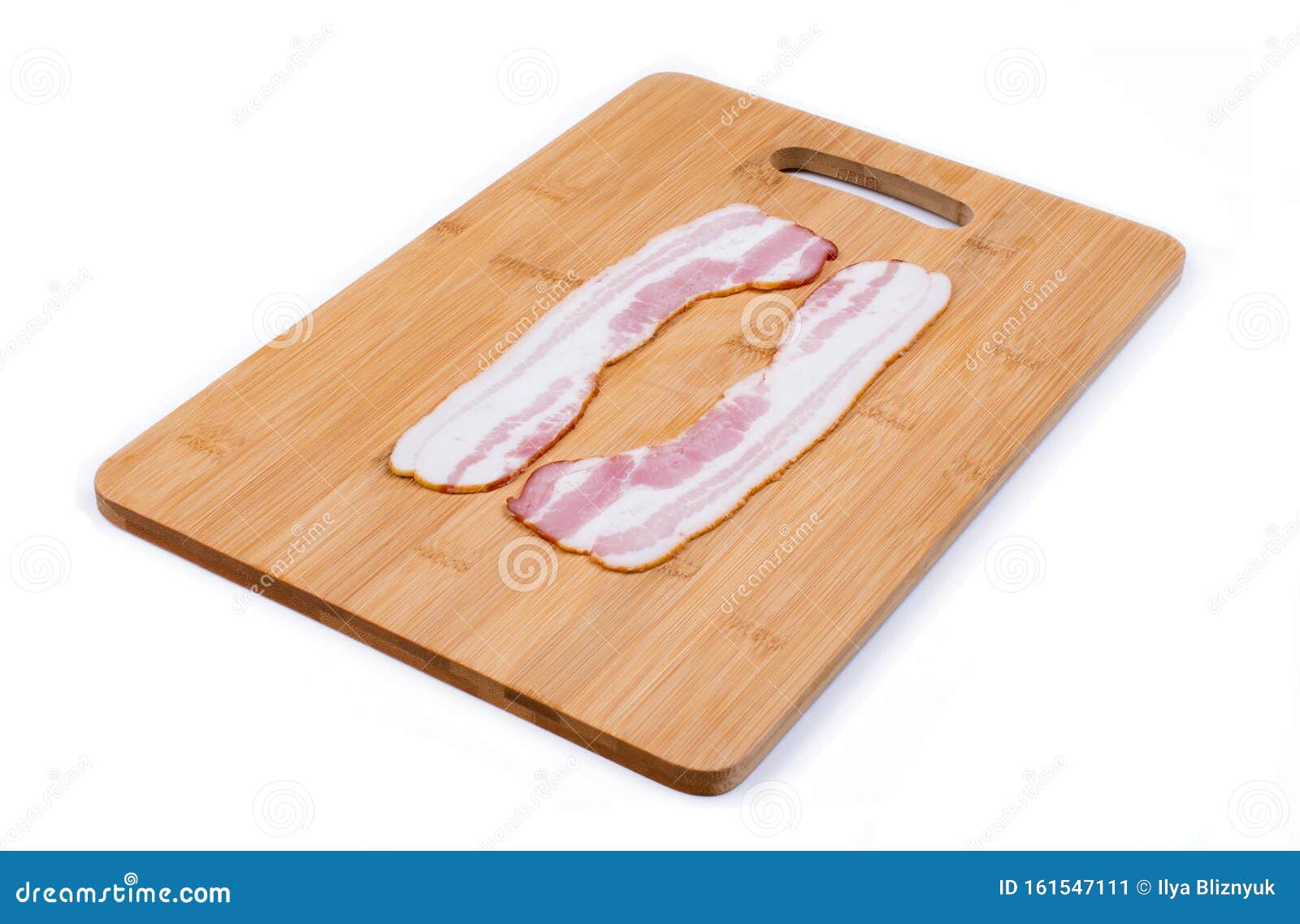 Bacon on the board stock image. Image of cuisine, salty - 161547111