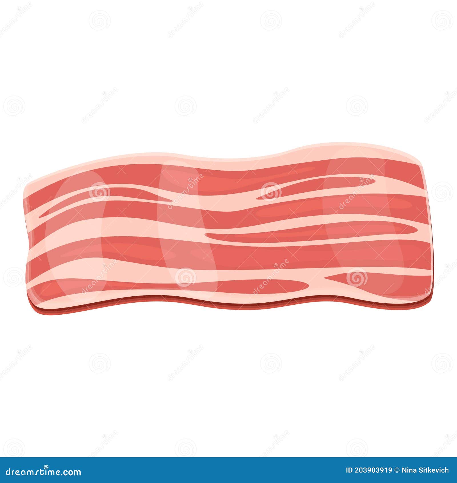 Bacon Breakfast Icon, Cartoon Style Stock Vector - Illustration of ...