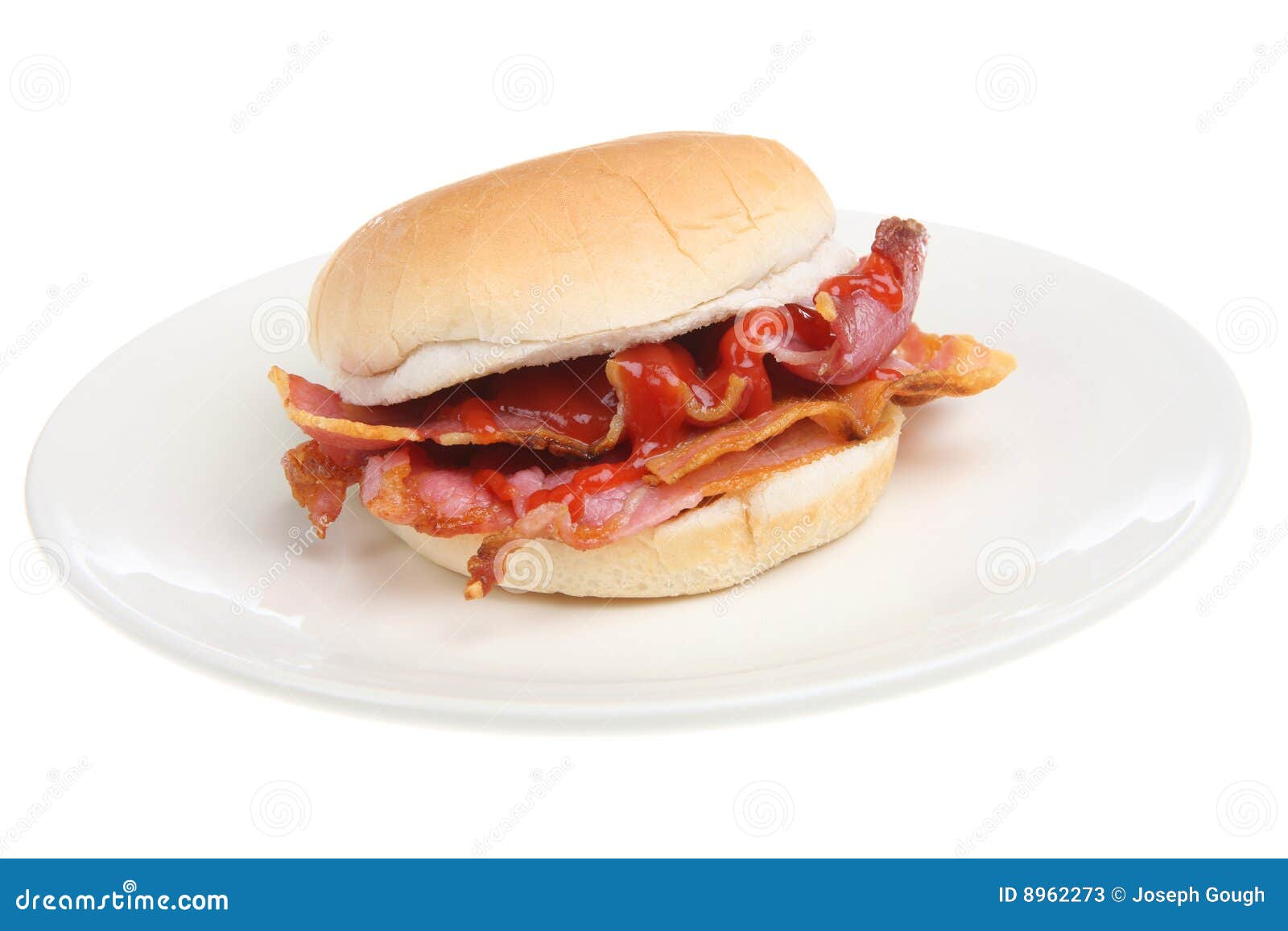 Bacon Breakfast Roll stock image. Image of sandwich, lunch - 8962273