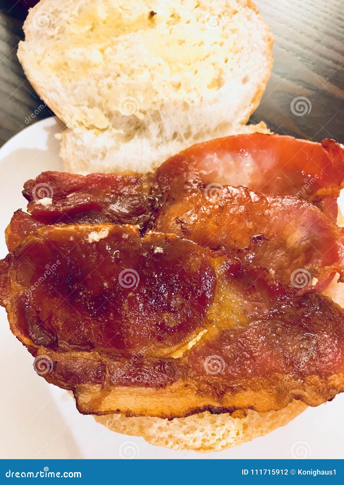 Bacon butty stock photo. Image of sandwich, calories - 111715912