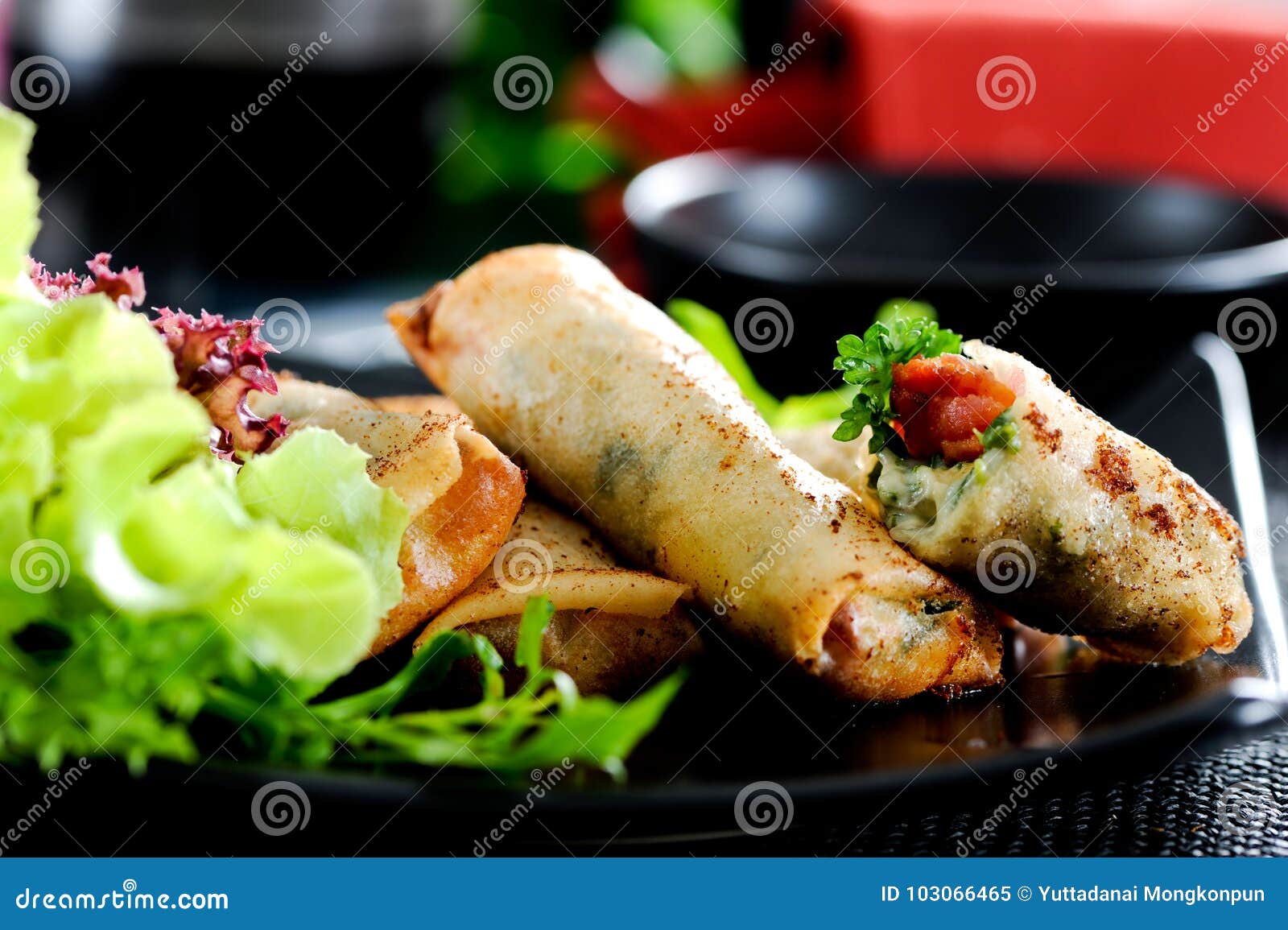 Springroll stock image. Image of thai, bacon, crispy - 103066465