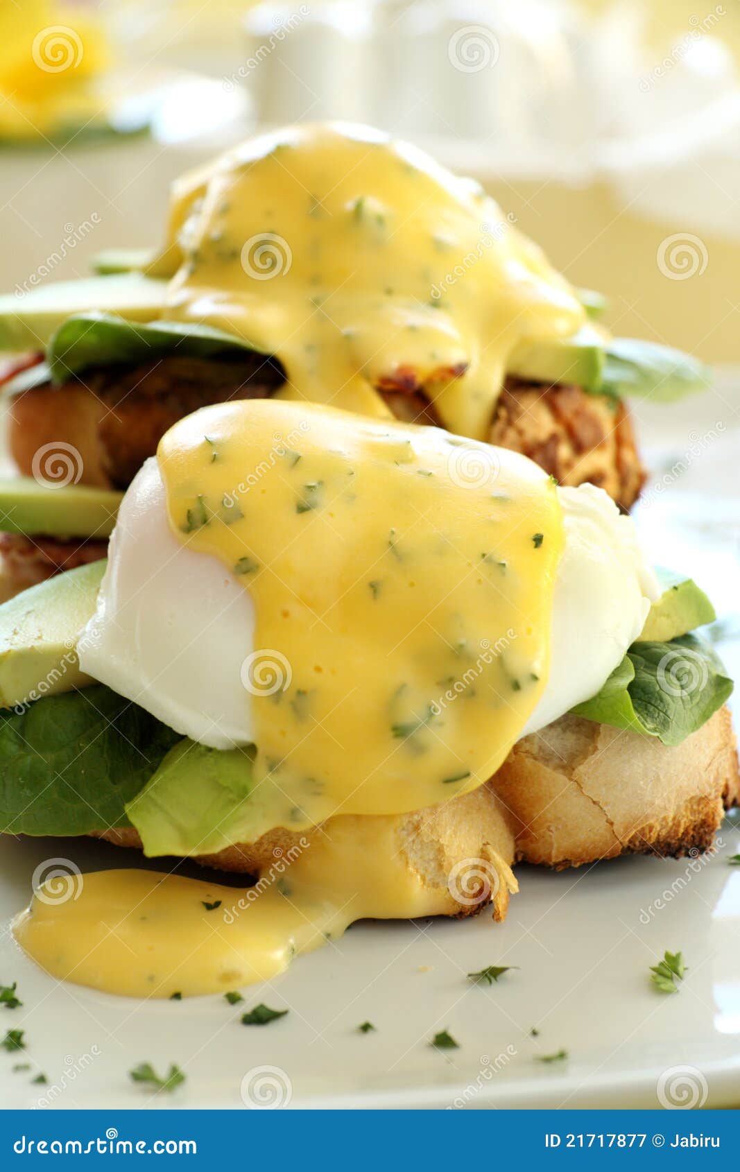 Bacon and Egg Benedict stock image. Image of flavorful - 21717877