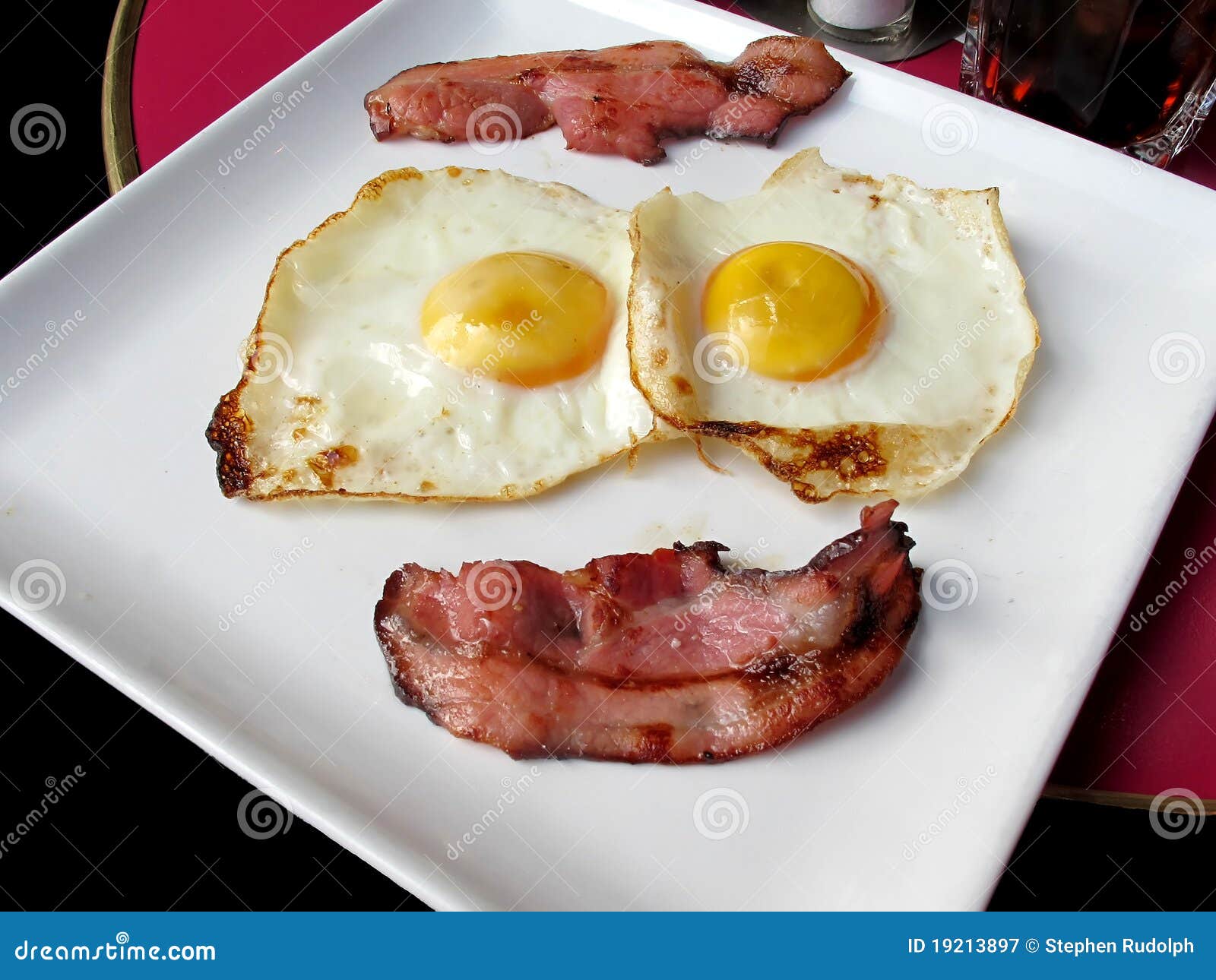 Bacon And Egg Breakfast Royalty Free Stock Photography - Image: 19213897