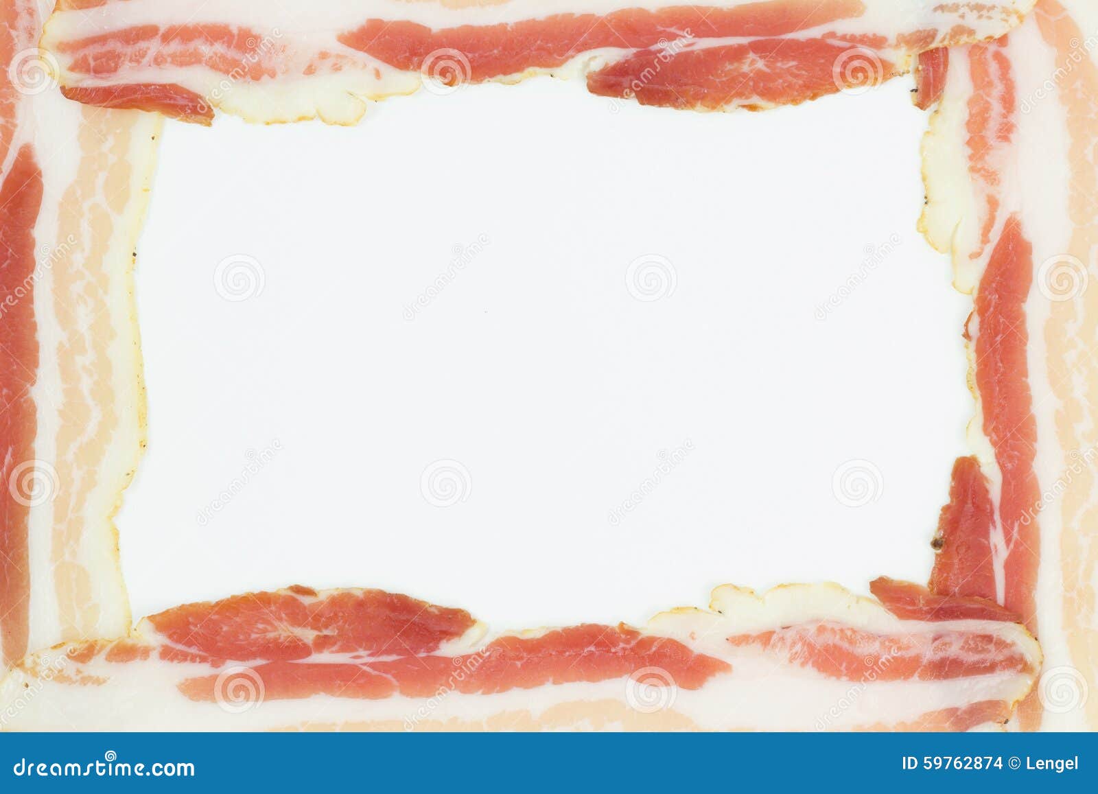 Bacon frame. stock photo. Image of delicious, frame, cuisine - 59762874