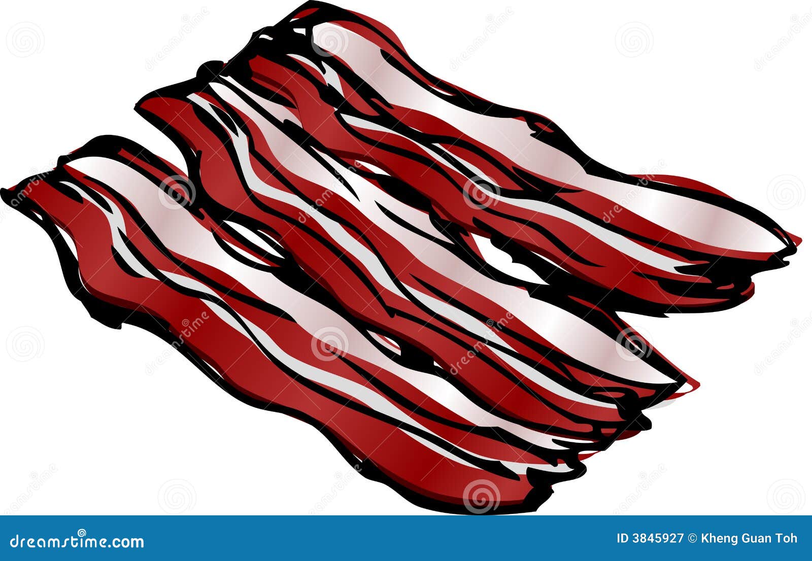 Bacon illustration stock illustration. Illustration of meals - 3845927