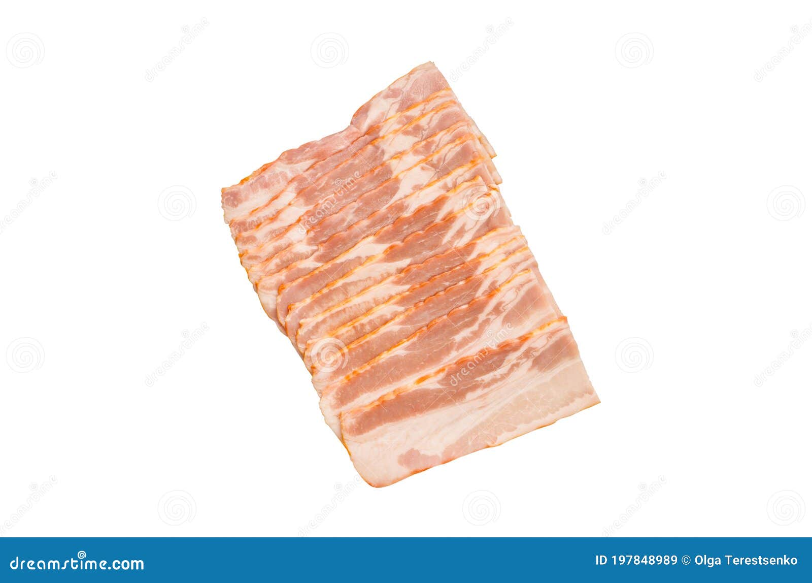 A Bacon Isolated on White Background. Good Design Element for Any ...