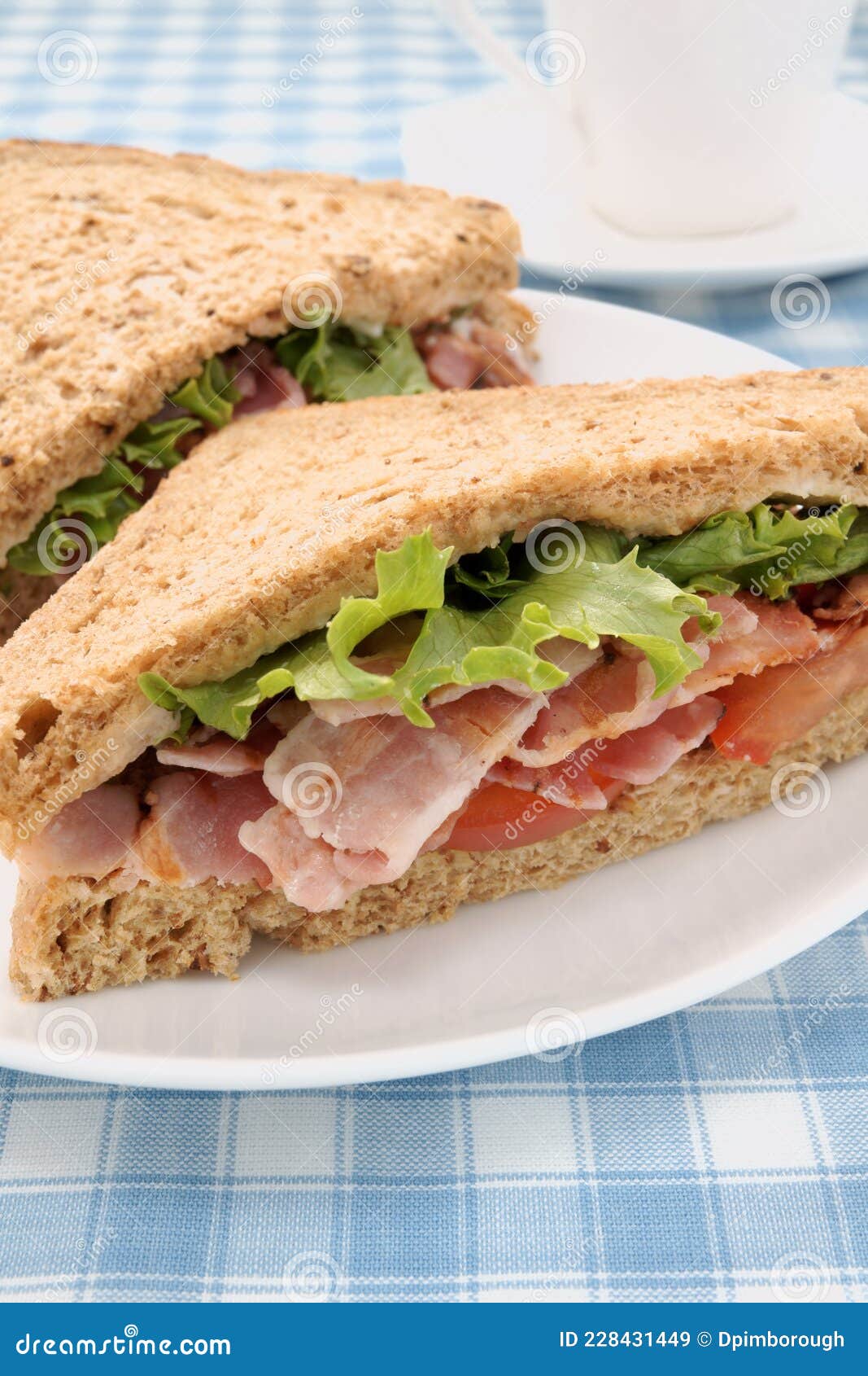 Bacon Lettuce and Tomato Sandwich Stock Image - Image of british, mayo ...