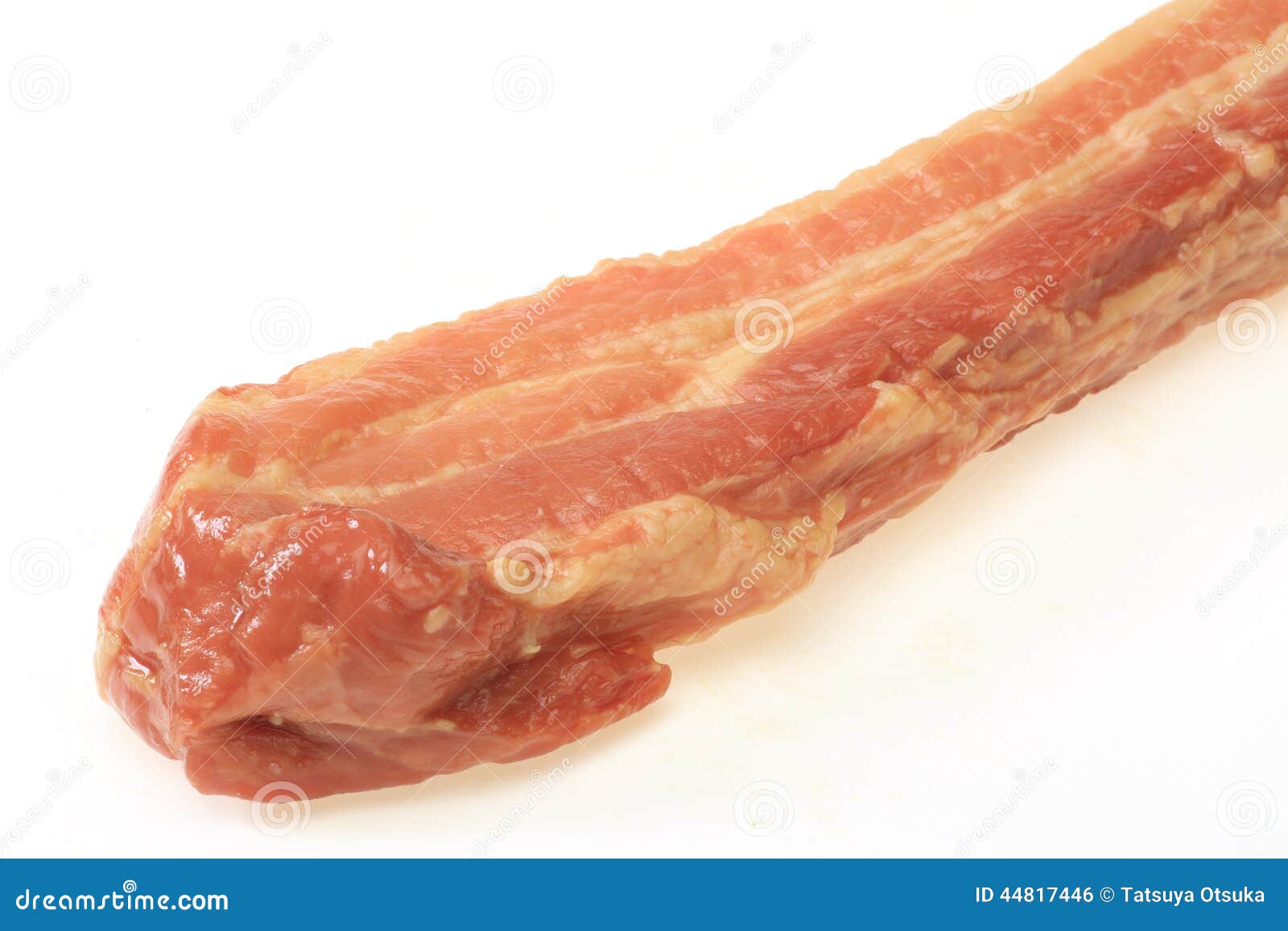 Bacon stock photo. Image of food, white, meat, isolated - 44817446