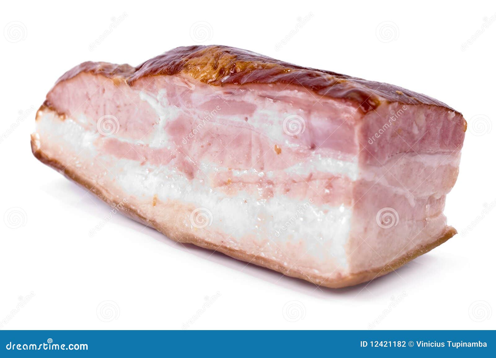 Bacon Piece stock photo. Image of piece, meat, smoked - 12421182