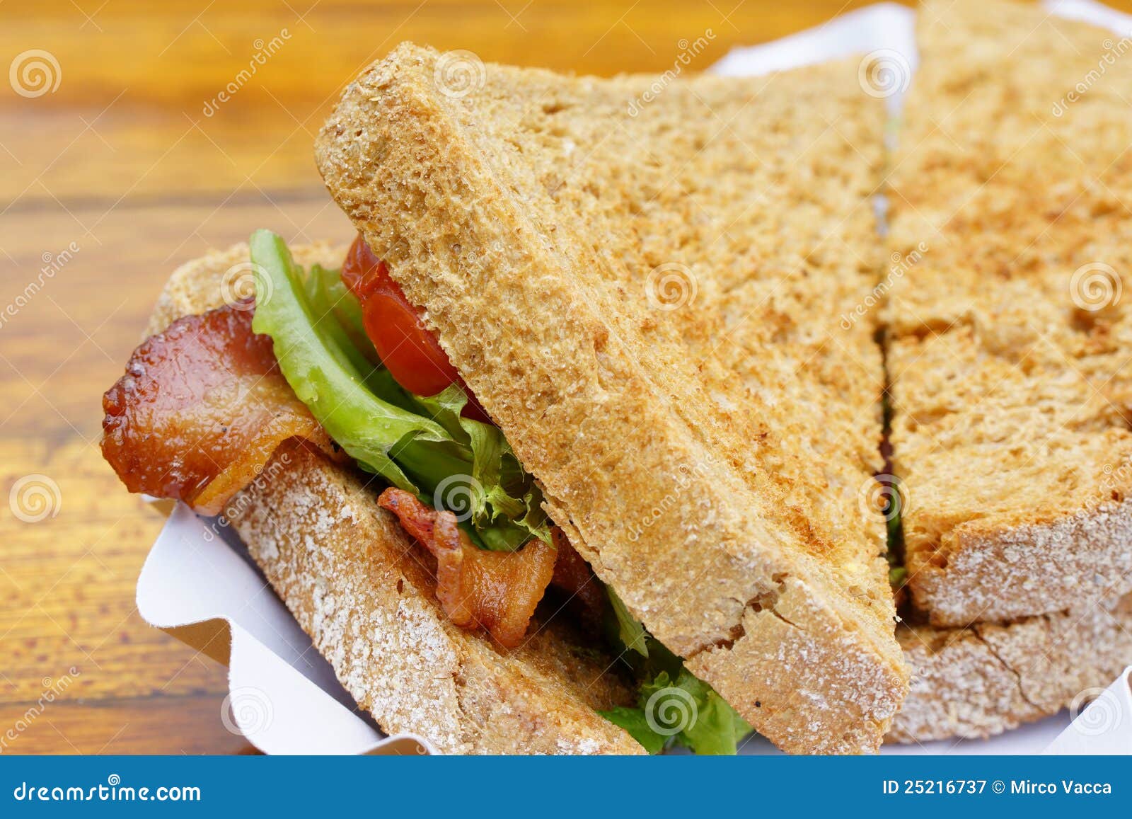 Bacon sandwich stock image. Image of food, fresh, wooden - 25216737