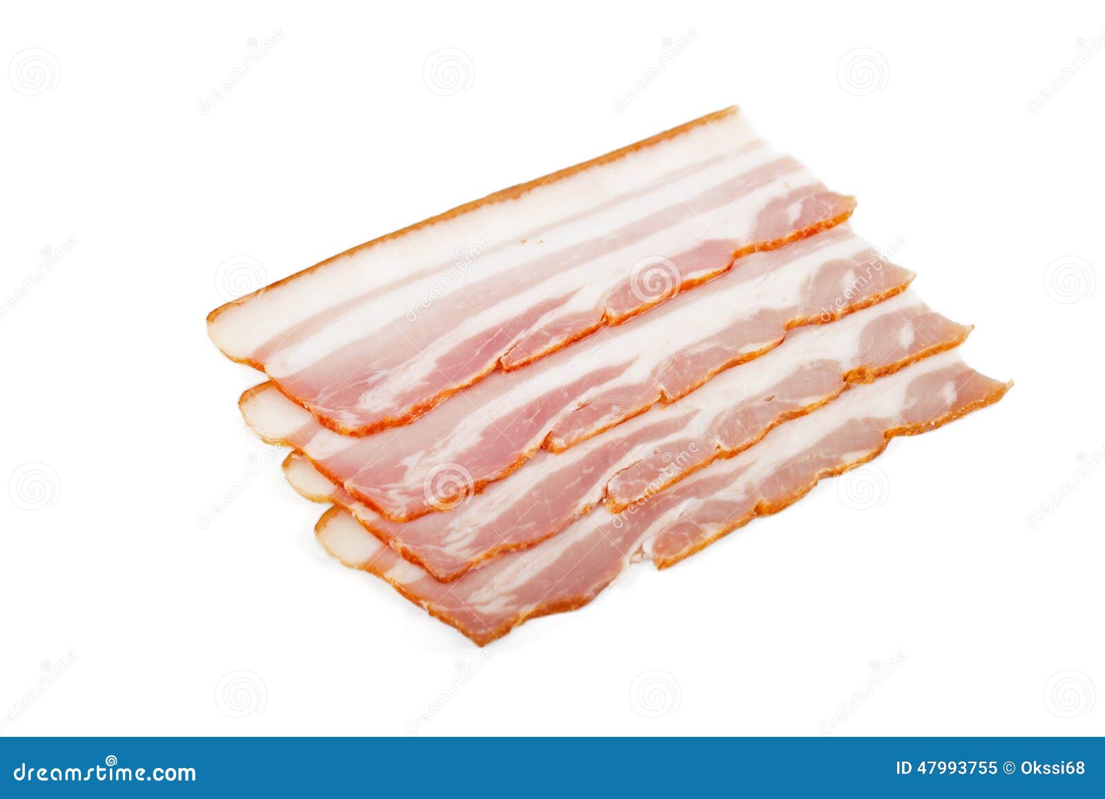 Bacon stock image. Image of slices, smoked, meat, heap - 47993755