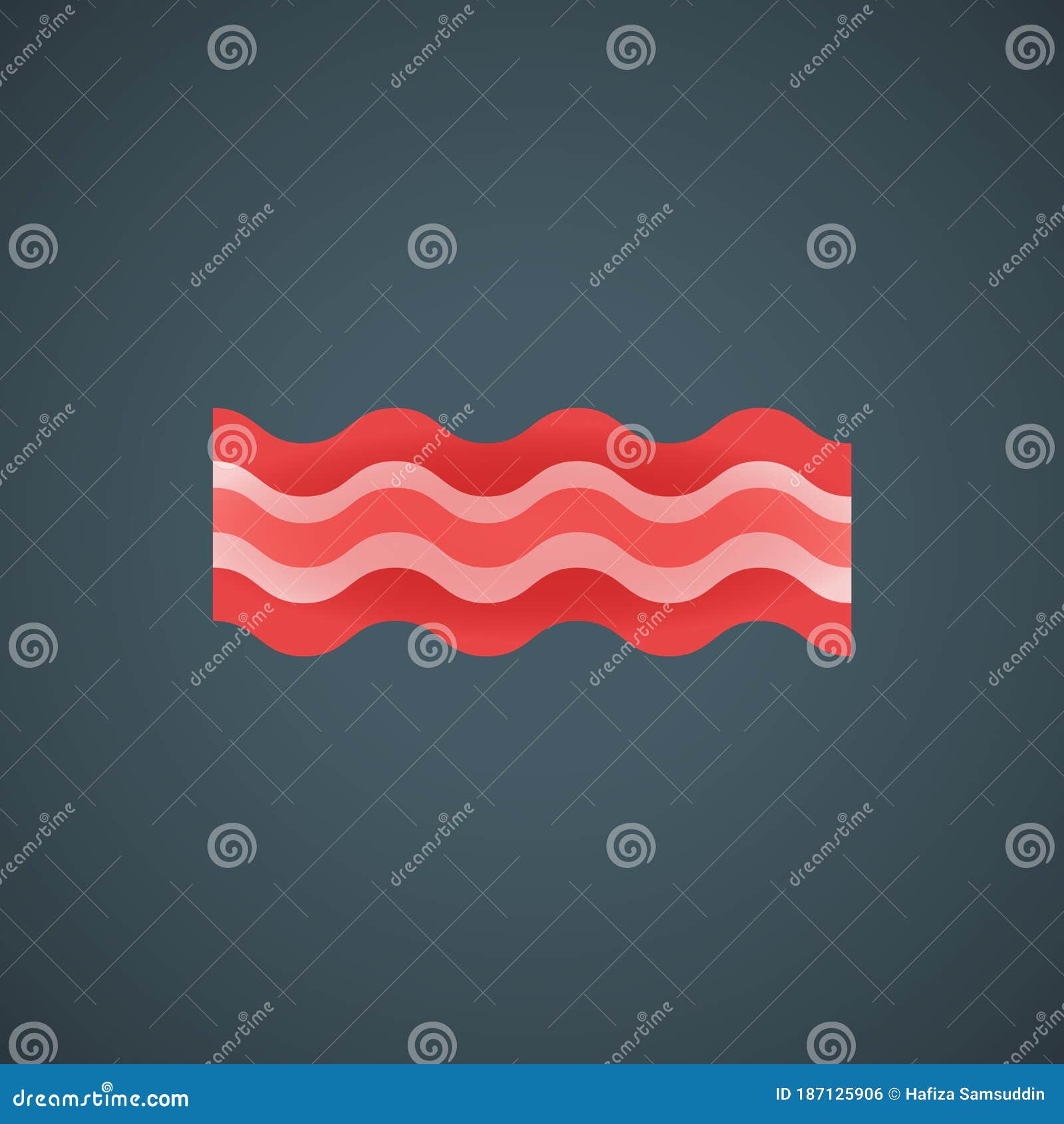 Bacon Strip. Vector Illustration Decorative Design Stock Vector ...