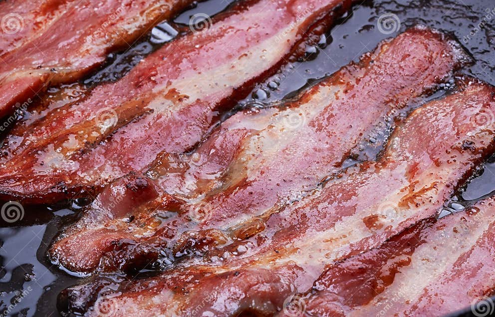 Bacon stock photo. Image of skillet, meat, bacon, streaky - 52241860