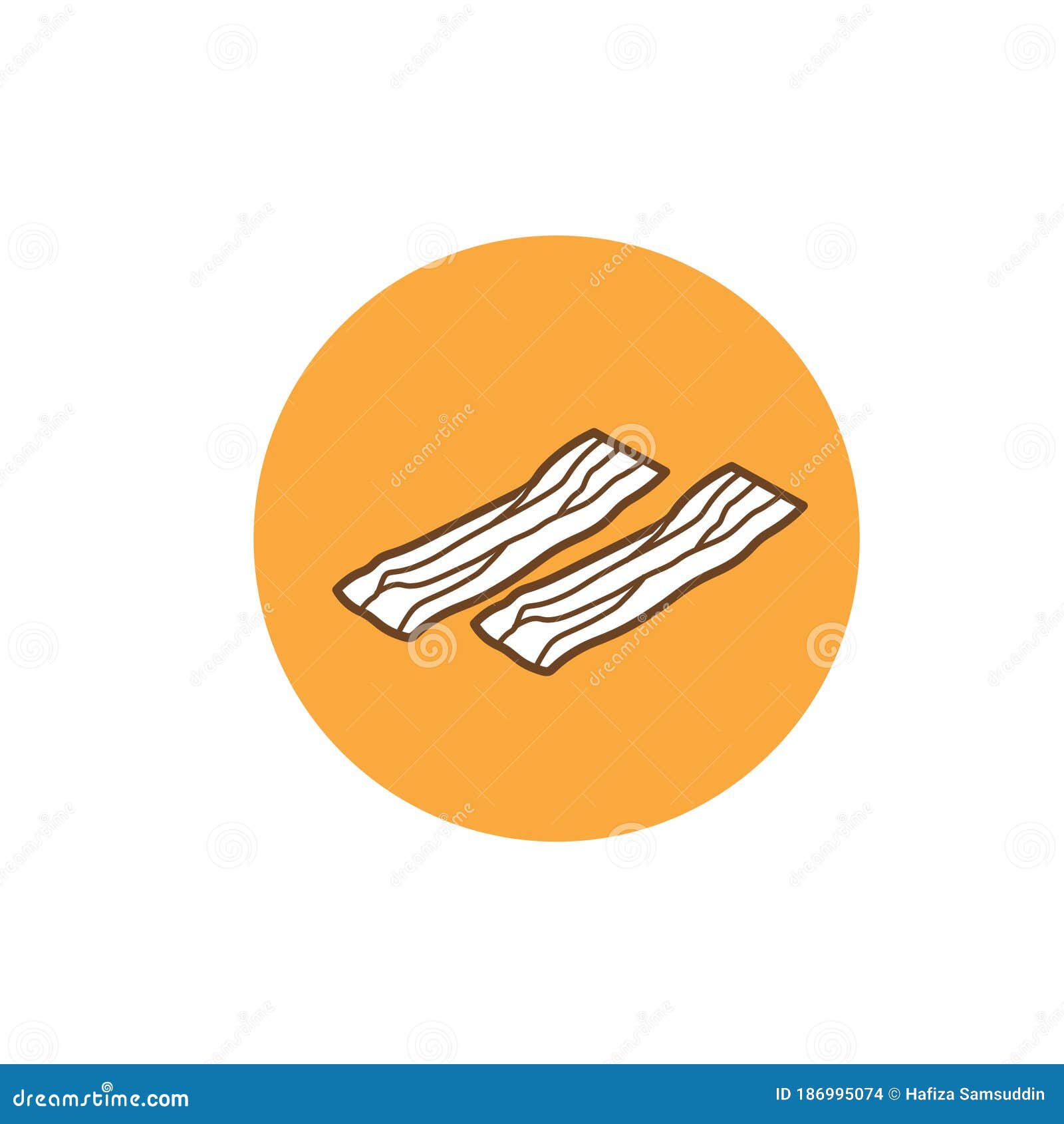 Bacon Strips. Vector Illustration Decorative Design Stock Vector ...