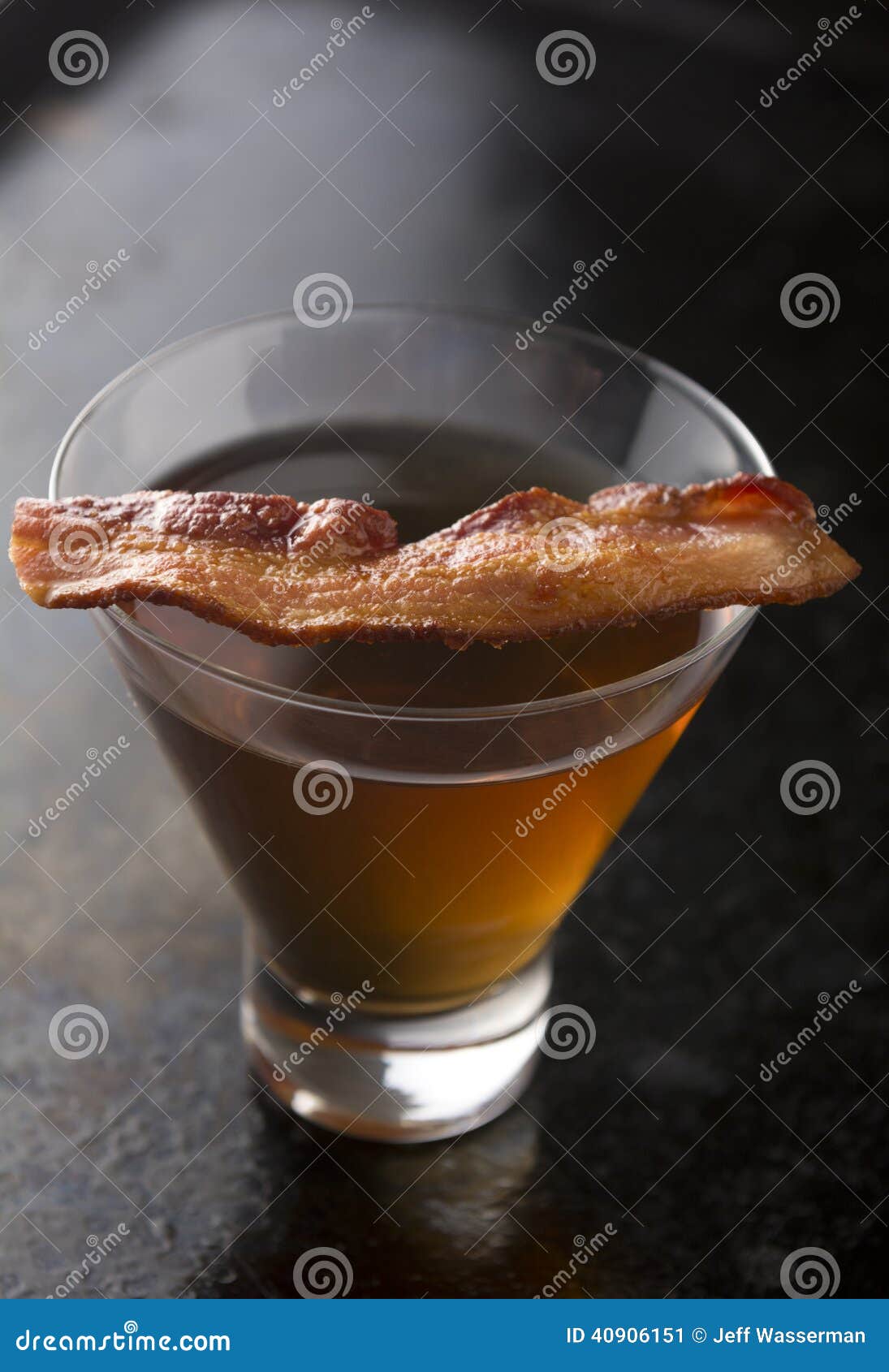 Bacon Whiskey Cocktail stock image. Image of elegance - 40906151