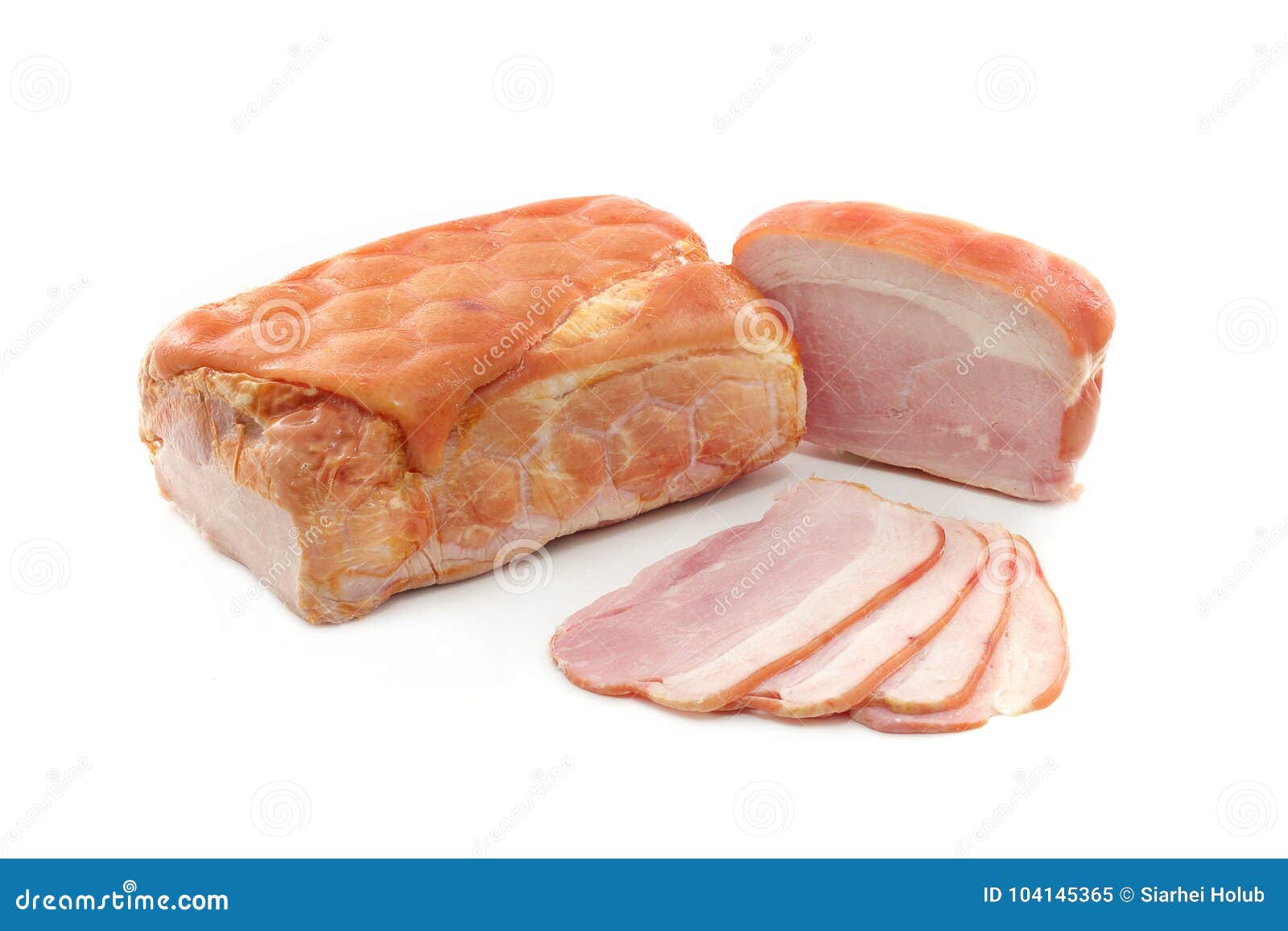 Bacon on a White Background Stock Image - Image of isolated, piece ...
