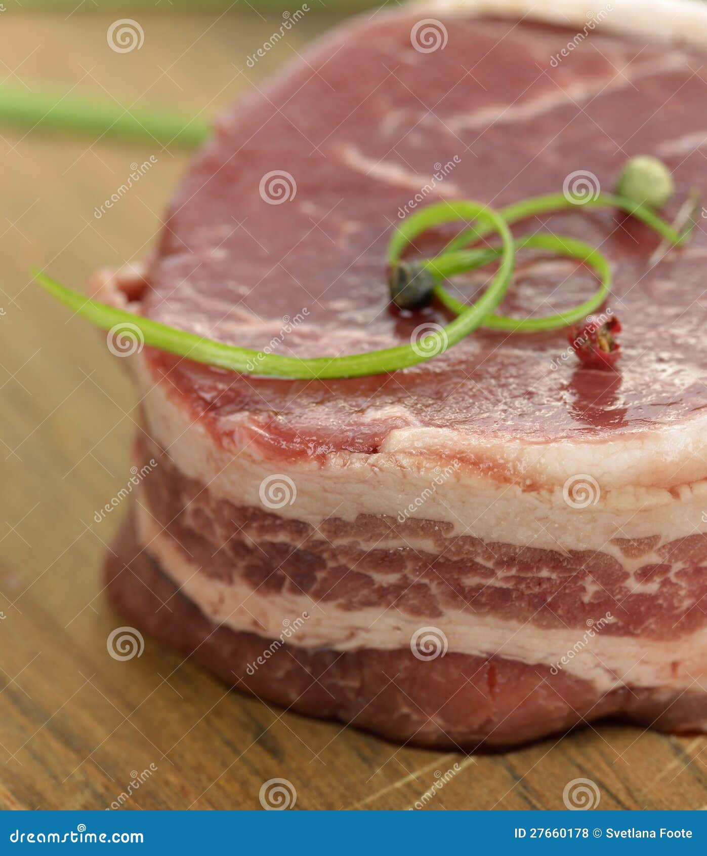 Bacon Wrapped Beef Fillet stock photo. Image of food - 27660178