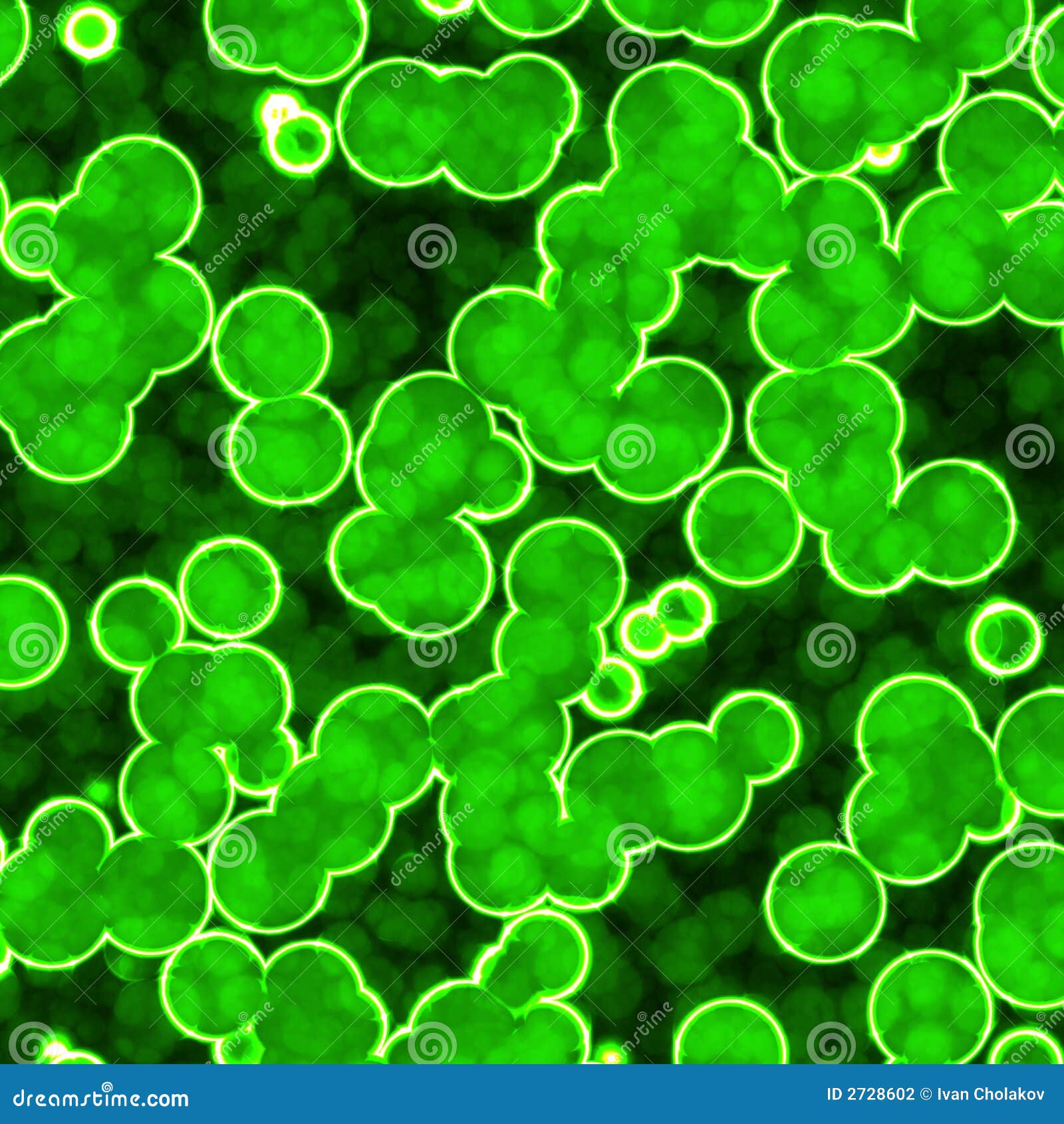 Bacteriën onder microscoop stock illustratie. Illustration of bacteriën ...