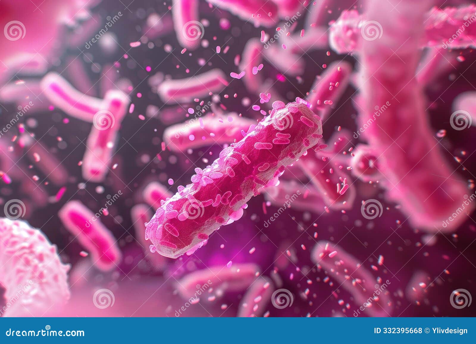 Bacteria Attacking the Immune System Stock Illustration - Illustration ...