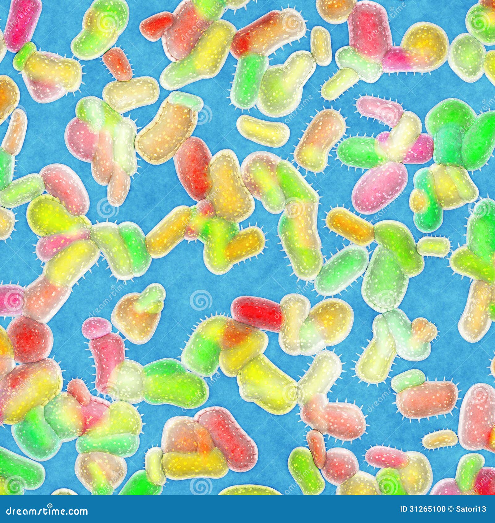 Bacteria background render stock illustration. Illustration of bacteria ...