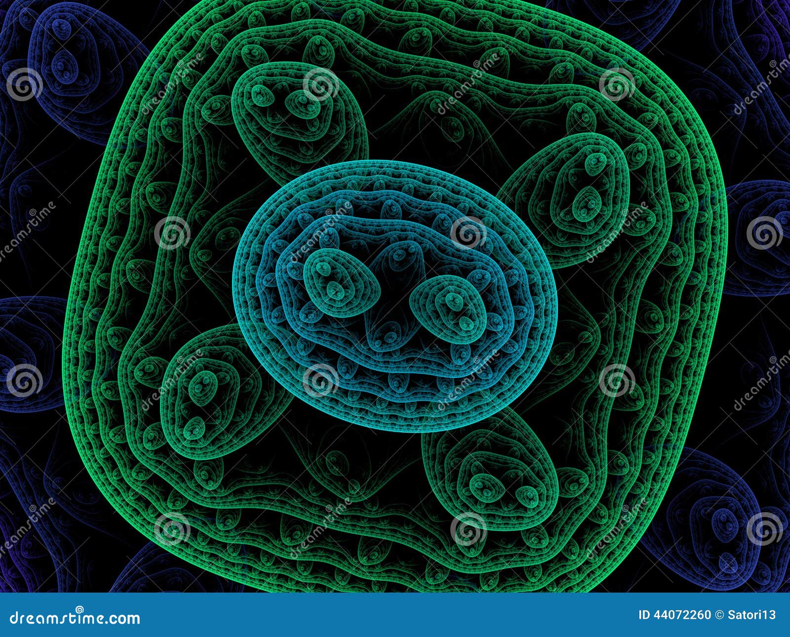 Bacteria background render stock illustration. Illustration of biology ...