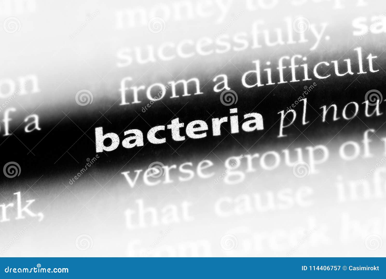Bacteria stock image. Image of info, book, word, printed - 114406757