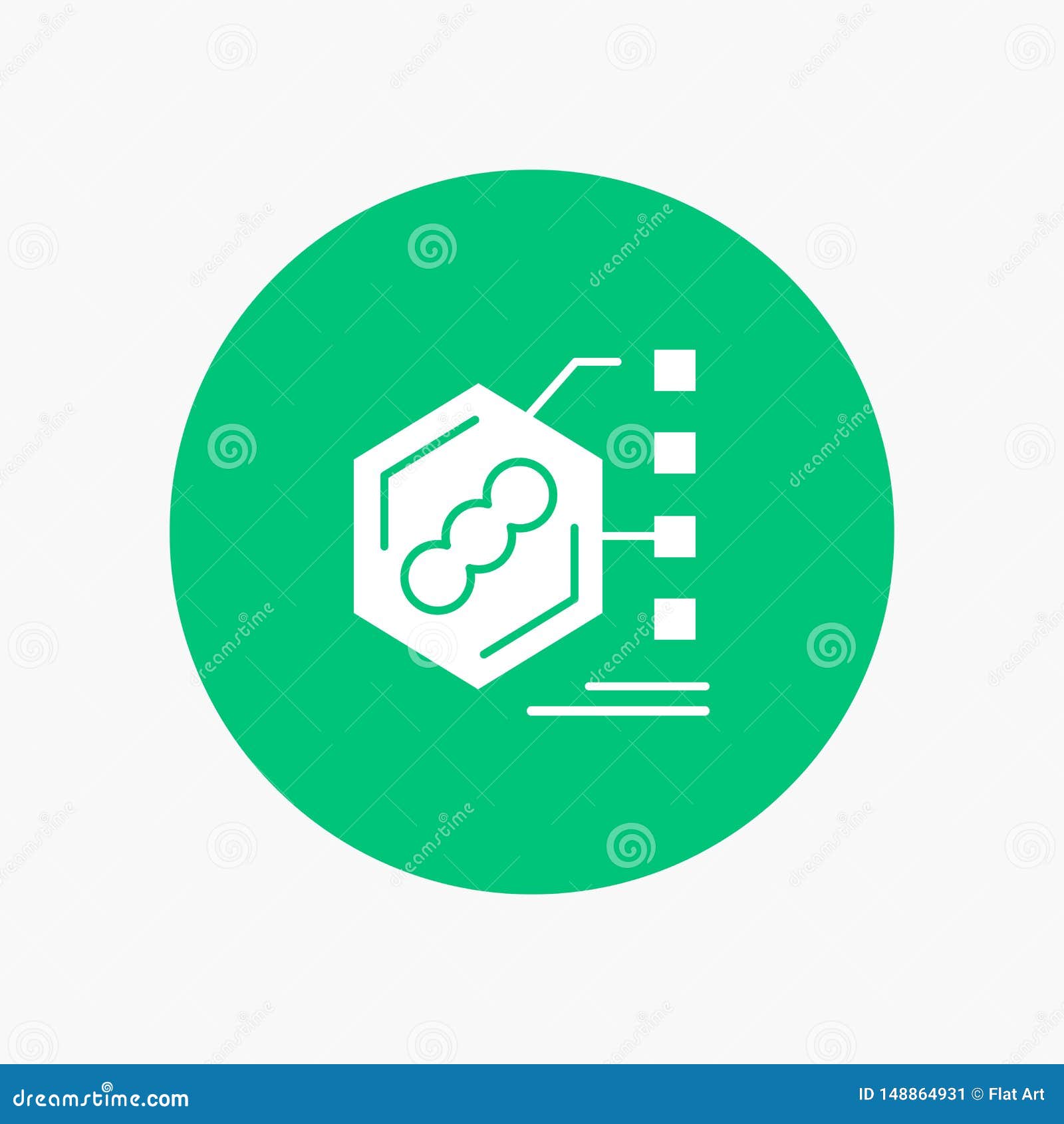 Bacteria, Biochemical, Examination, Form, Life Line Icon With 5 Steps ...