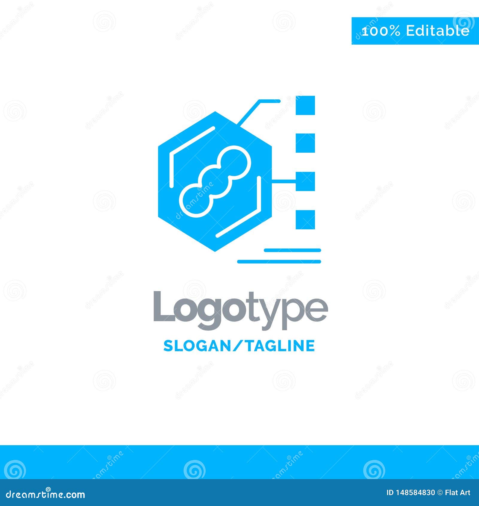 Bacteria, Biochemical, Examination, Form, Life Blue Solid Logo Template ...