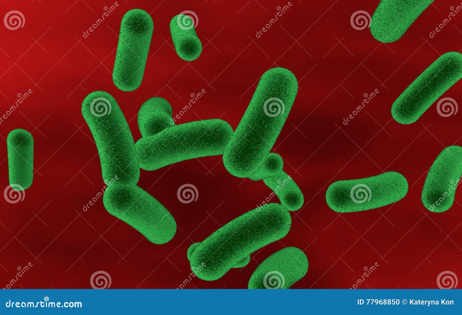Bacteria in Blood, Bacteriemia Stock Illustration - Illustration of ...