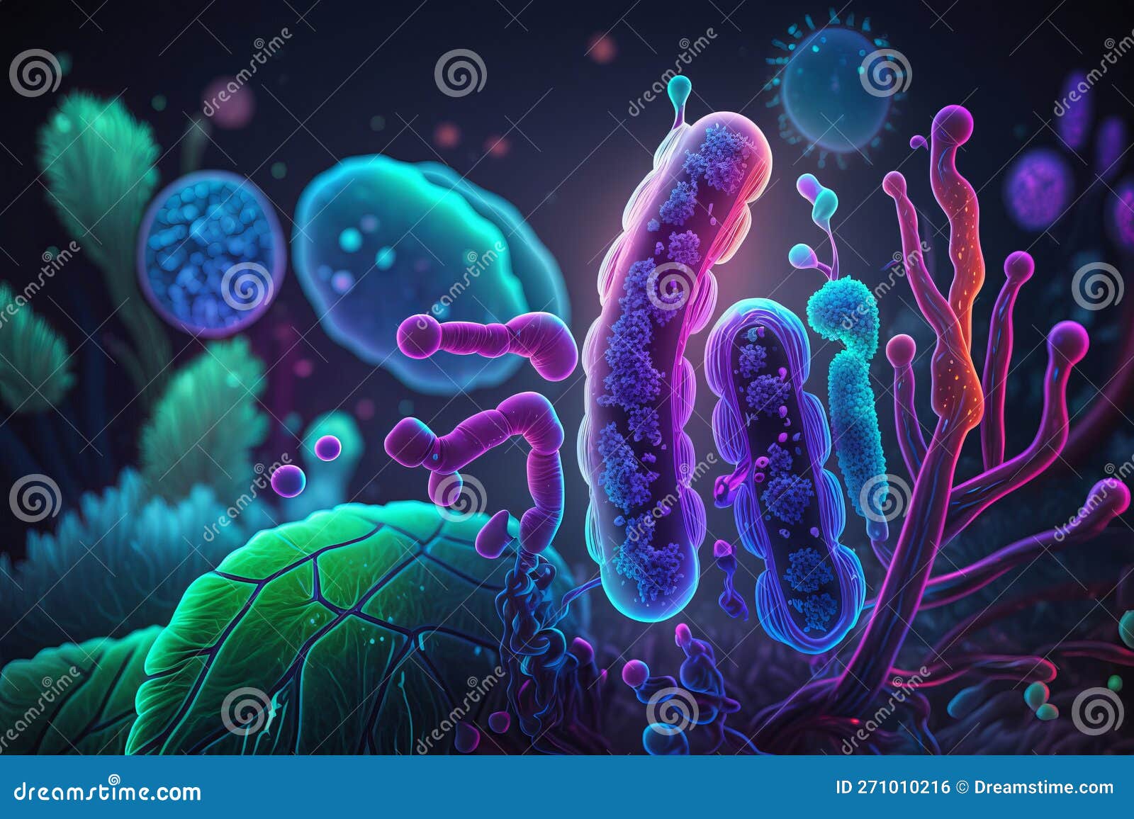Bacteria Cells Under Microscope Background, Bacteria Disease Epidemic ...