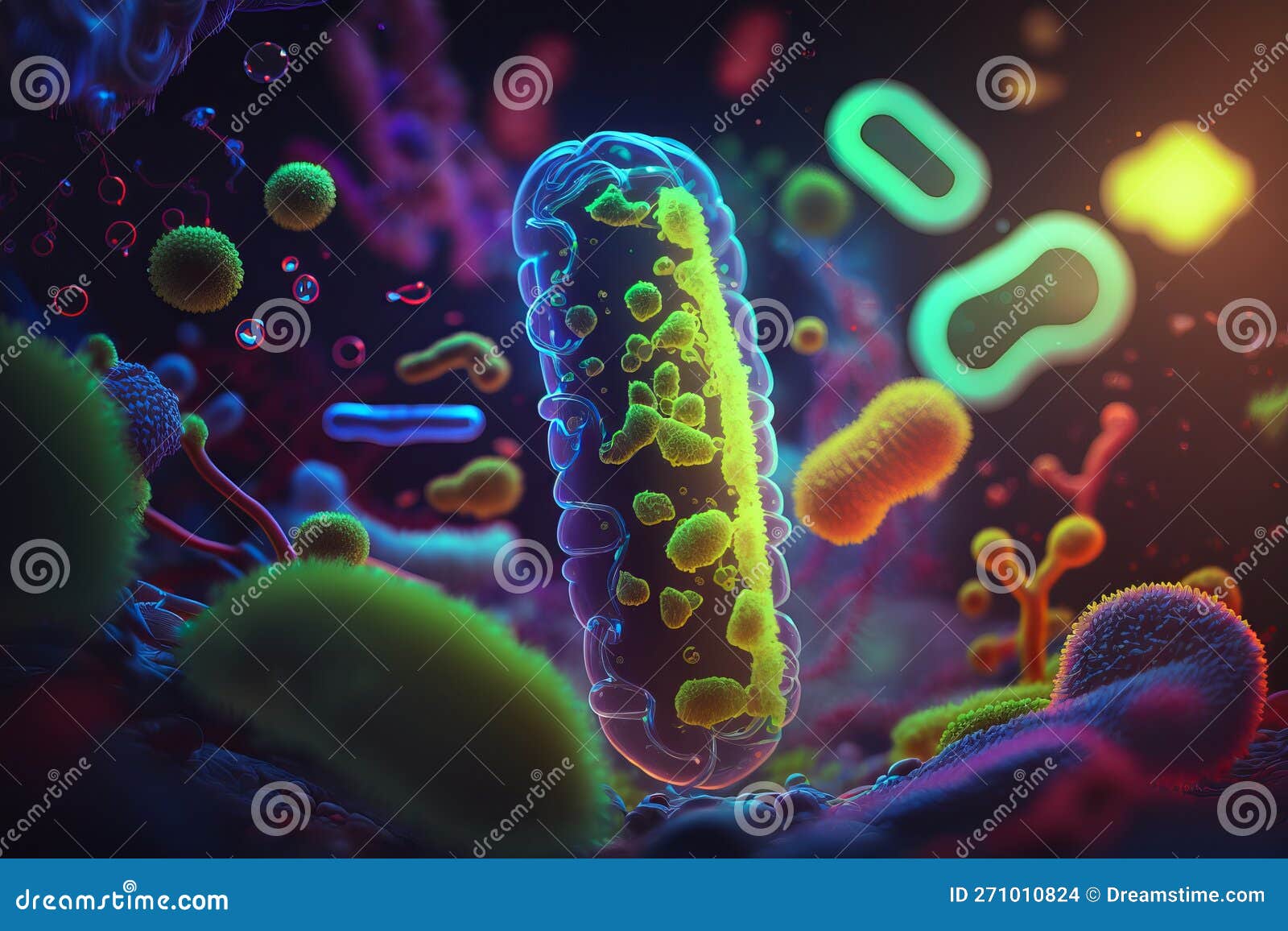 Bacteria Cells Under Microscope Background, Bacteria Disease Epidemic ...