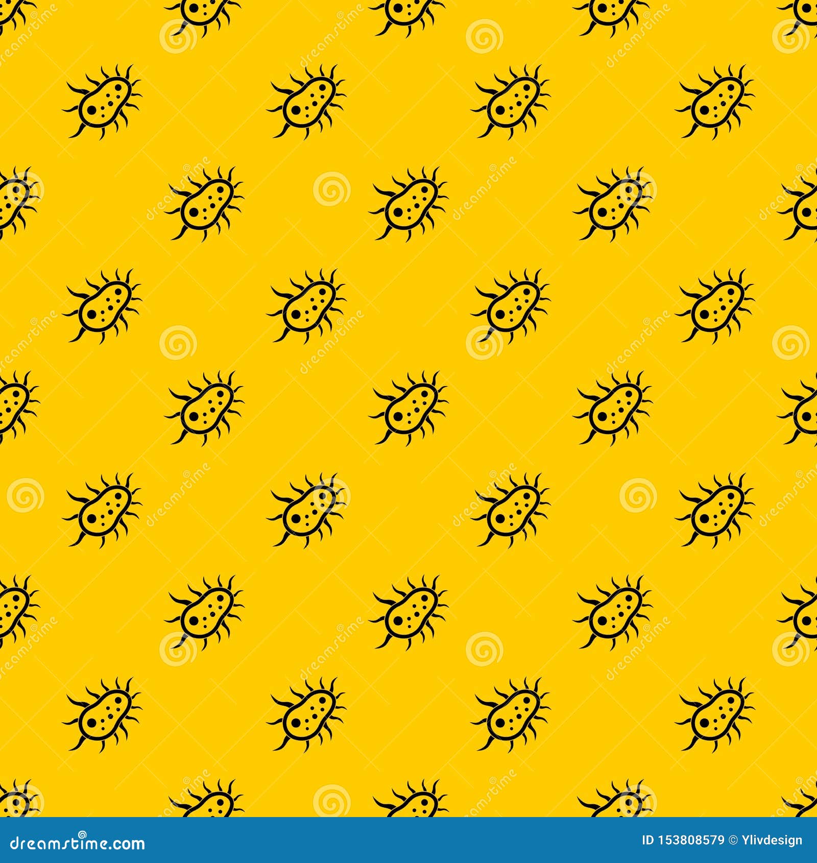 Bacteria Centipede Pattern Vector Stock Vector - Illustration of ...