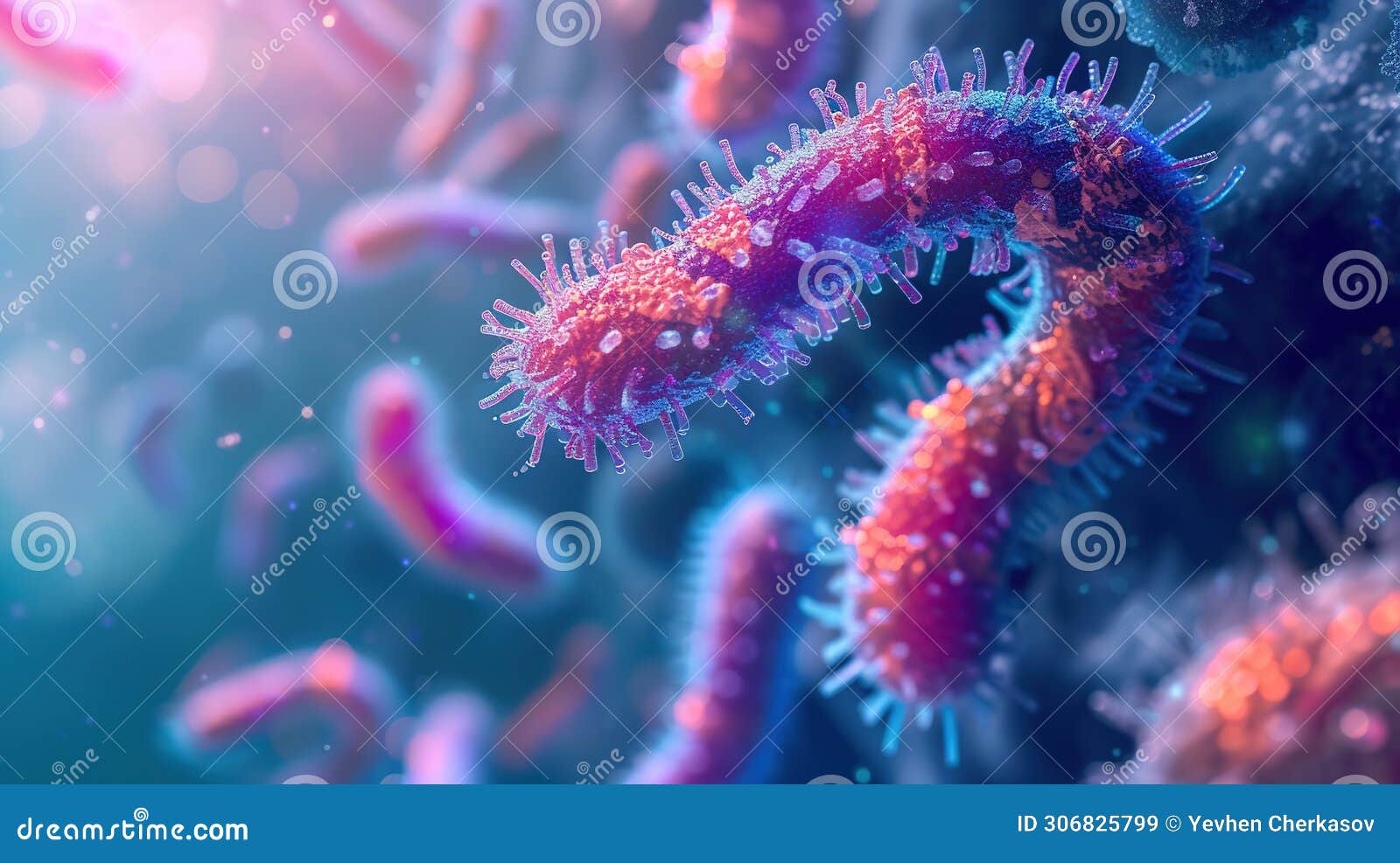 Bacteria Colonies Under a Microscope. Generative AI Stock Image - Image ...