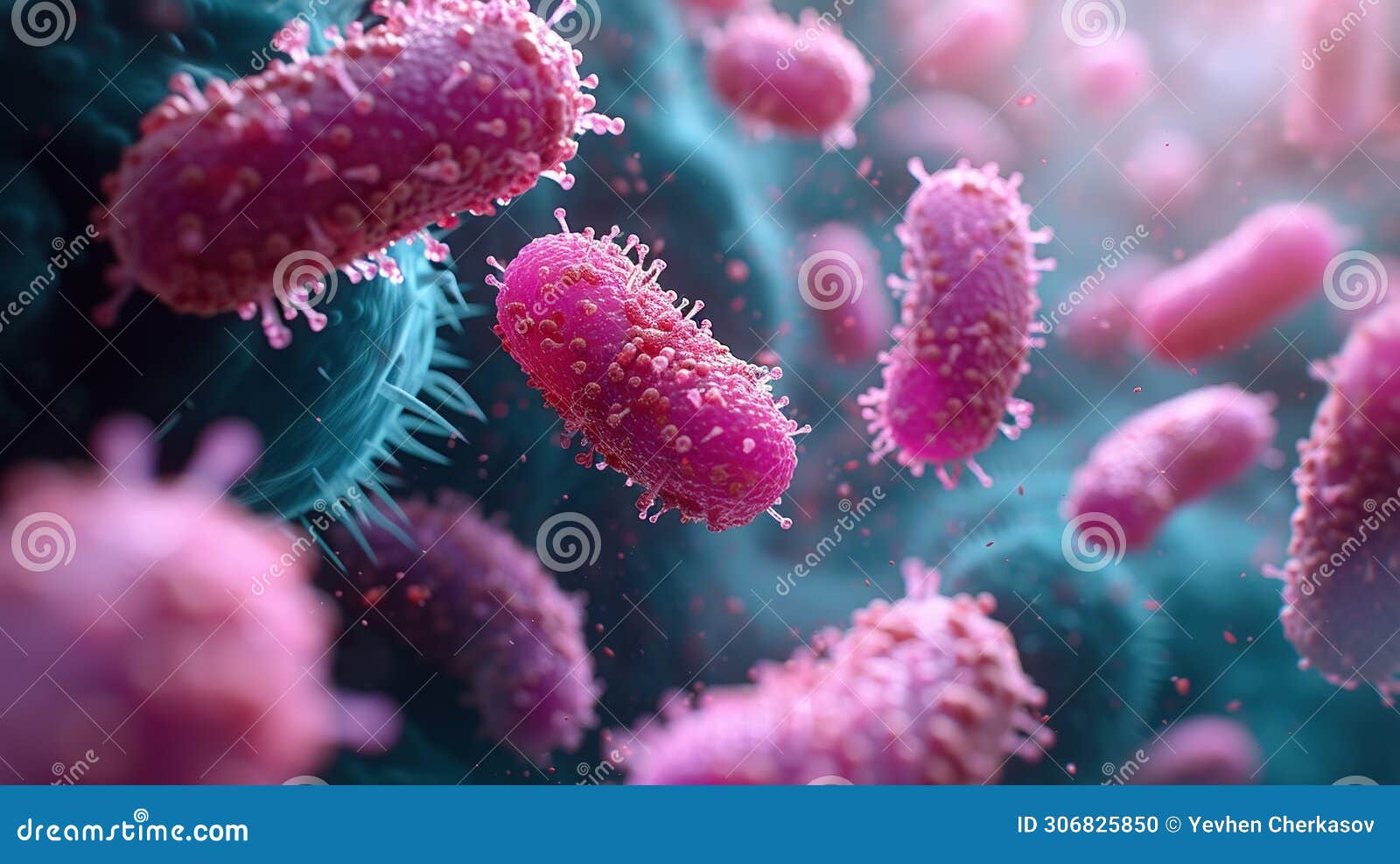 Bacteria Colonies Under a Microscope. Generative AI Stock Photo - Image ...