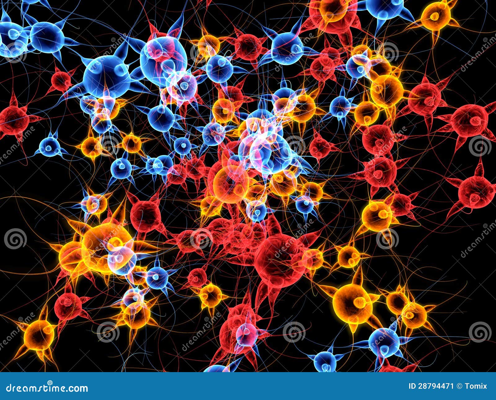 Bacteria colors stock illustration. Illustration of microscope - 28794471