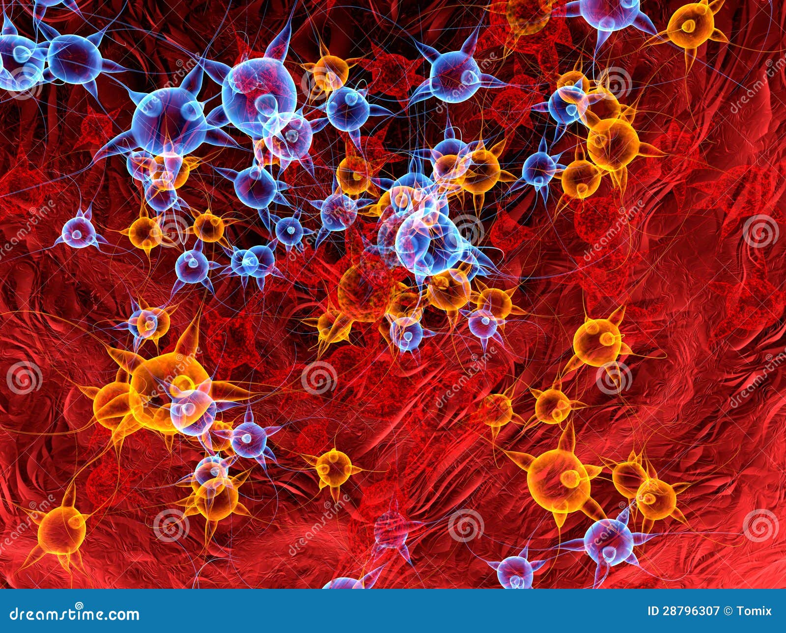 Bacteria colors stock illustration. Illustration of attack - 28796307