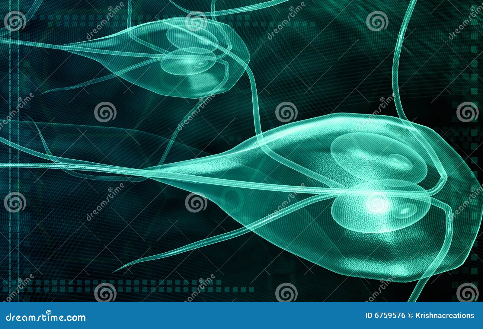 Bacteria de los flagelos stock de ilustración. Ilustración de extracto ...