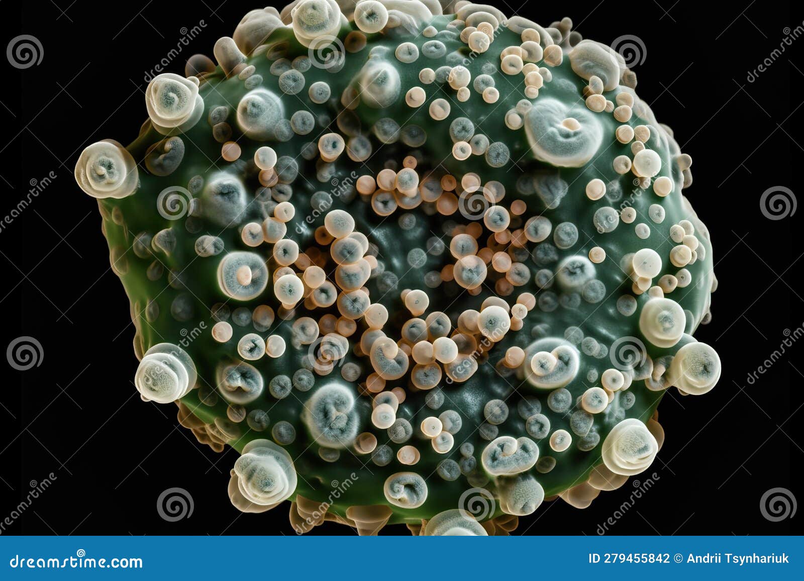 Bacteria of the Deadly Smallpox Virus, Generative AI Stock Photo ...