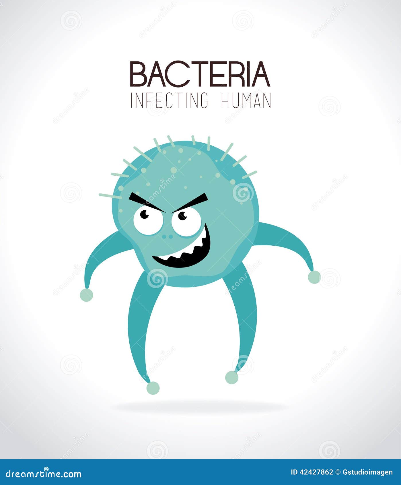 Bacteria design stock vector. Illustration of biology - 42427862