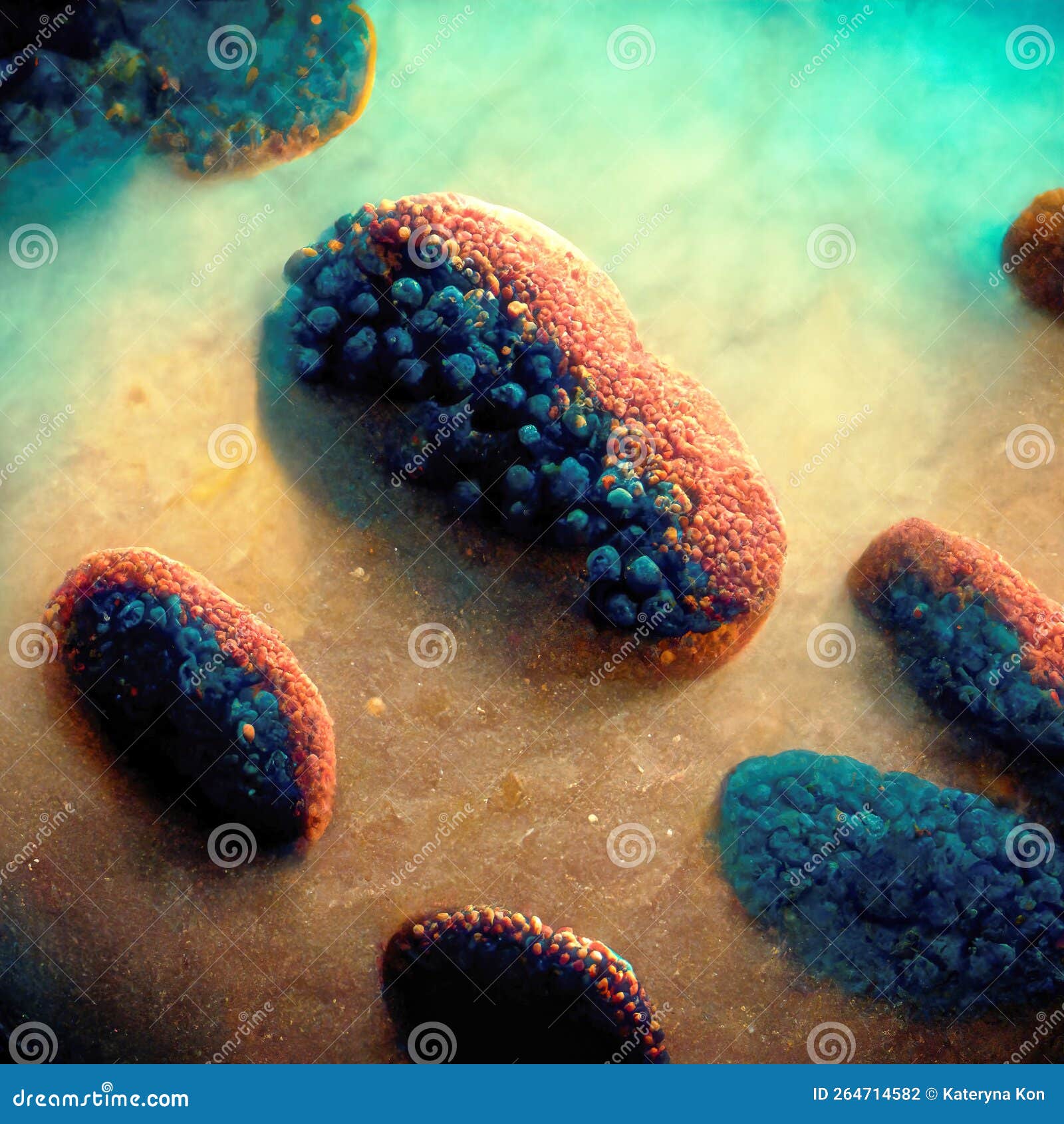 Bacteria of Different Shapes, Illustration Stock Photo - Image of ...