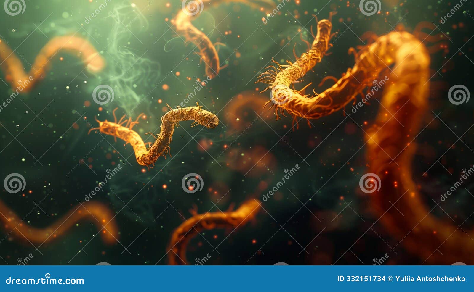 Virus Under Microscope. Antibodies And Viral Infection. Immune Defense ...