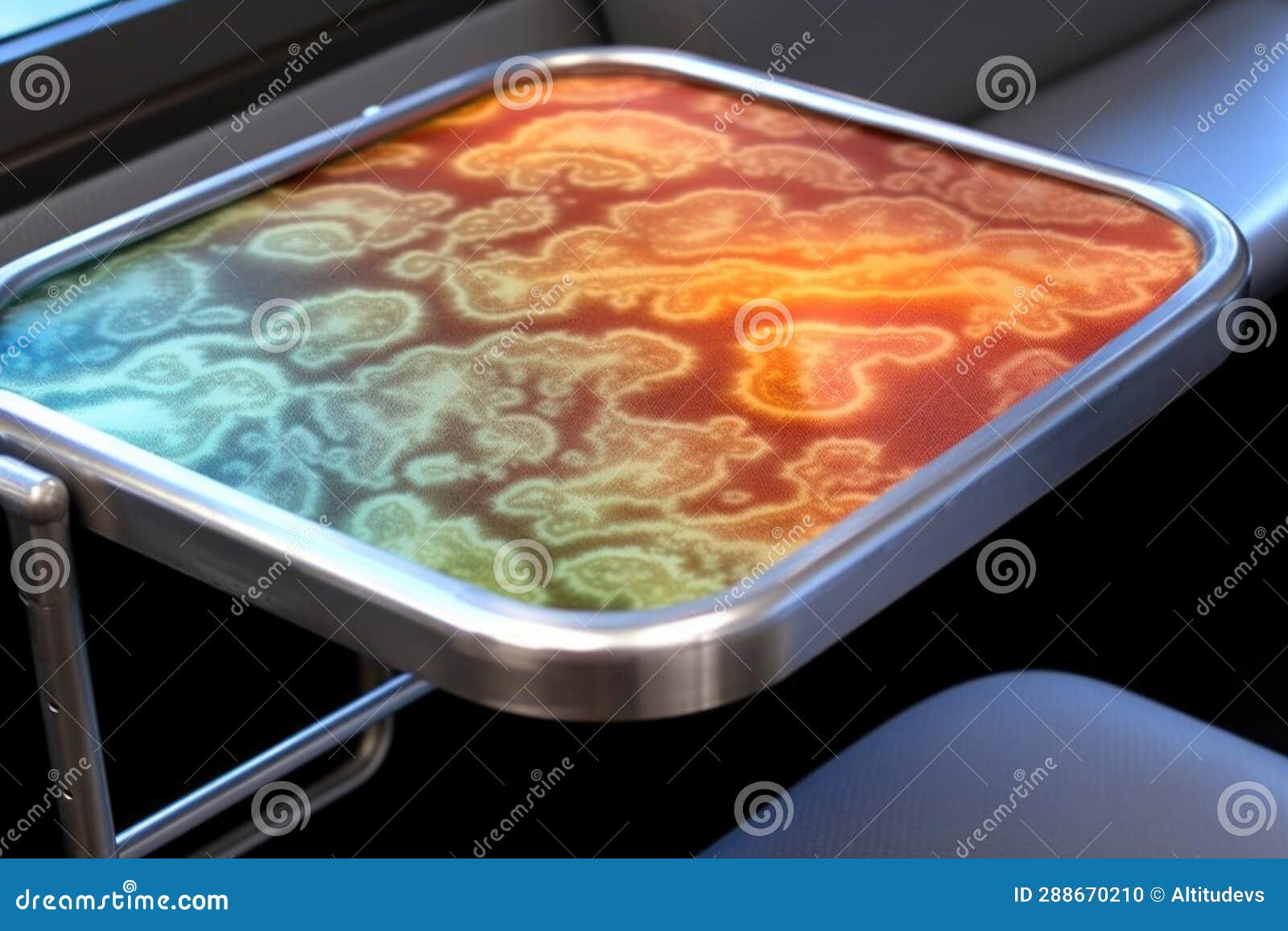Bacteria on the Edge of a Bus Seat Tray Table Stock Photo - Image of ...