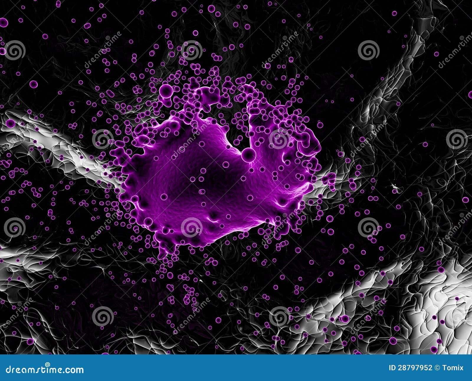 Bacteria exploded stock illustration. Illustration of bacteria - 28797952