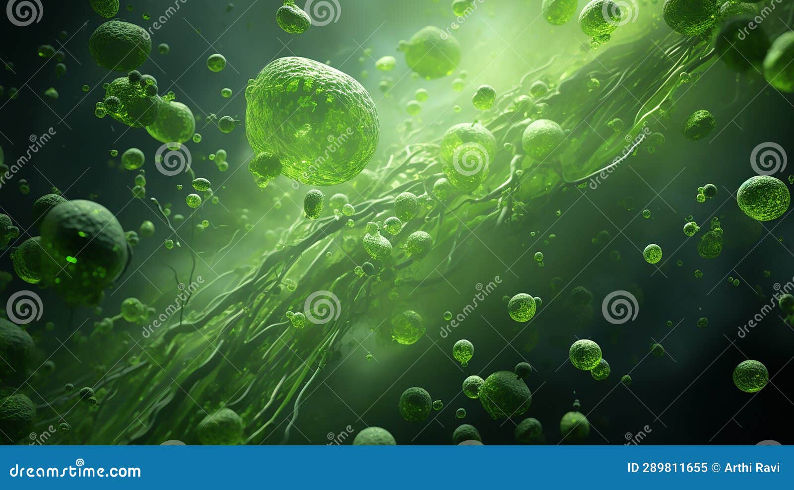 Bacteria in green colors stock illustration. Illustration of fruit ...